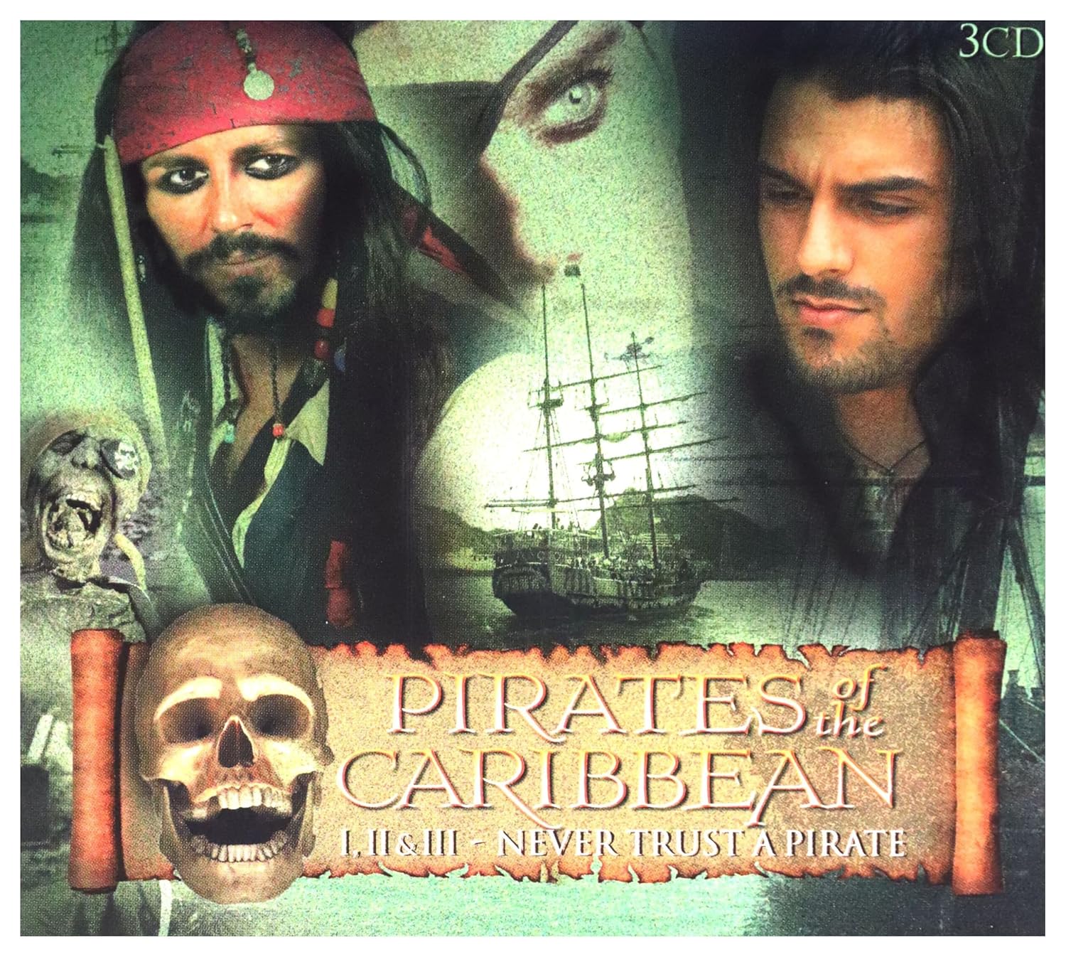 Amazon.com: Pirates of the Caribbean I,II, III - Never Trust a Pirate ...
