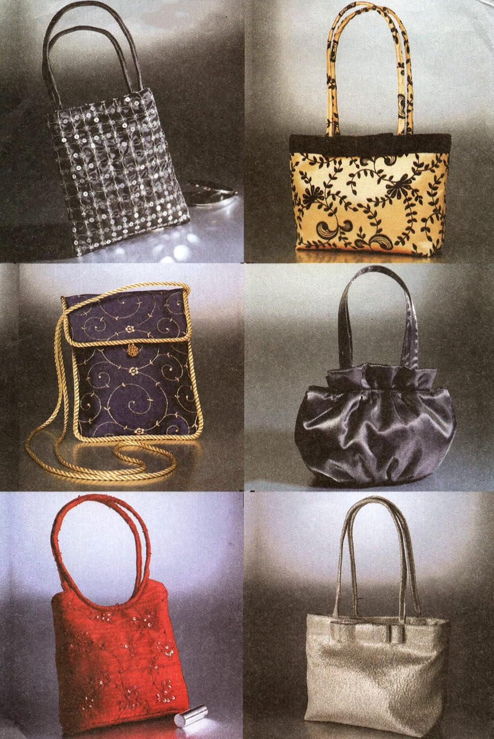 Amazon.com: Butterick Evening Bags Sewing Pattern #6371 : Arts, Crafts ...