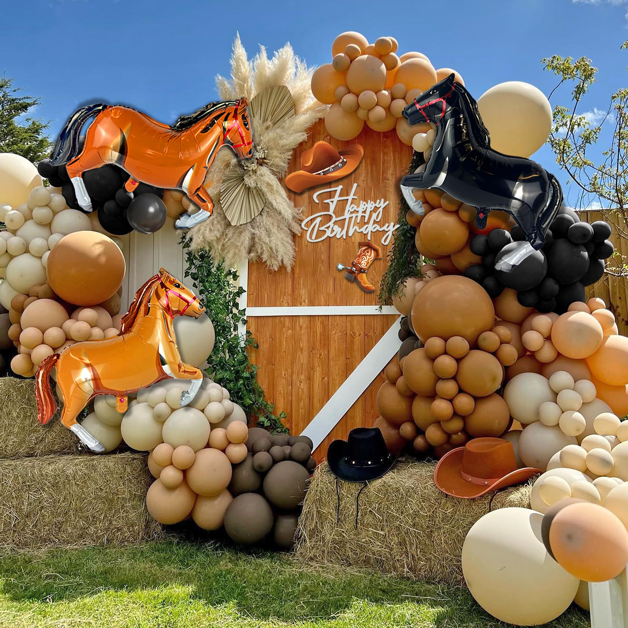 Snapklik.com : Western Cowboy Party Decorations Horse Theme Balloon ...