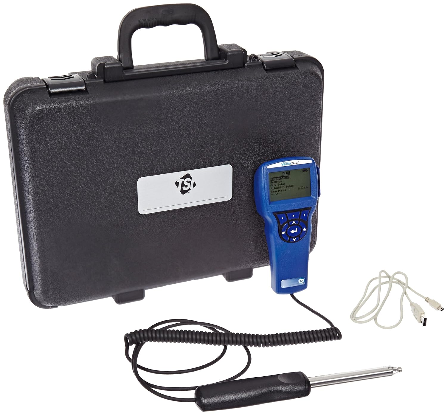 TSI 9535 VelociCalc Air Velocity Meter with Straight Probe, no Humidity ...