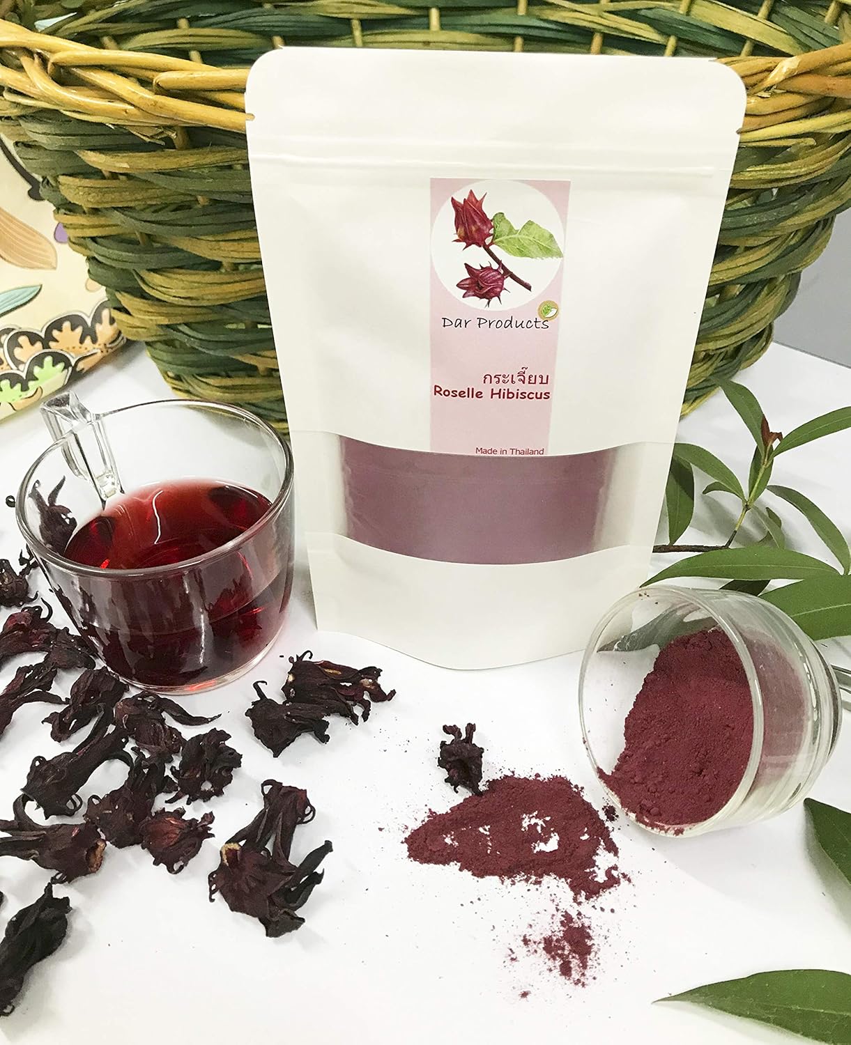 Amazon.com: Natural Food Color - Hibiscus Roselle Flower Powder Extract ...