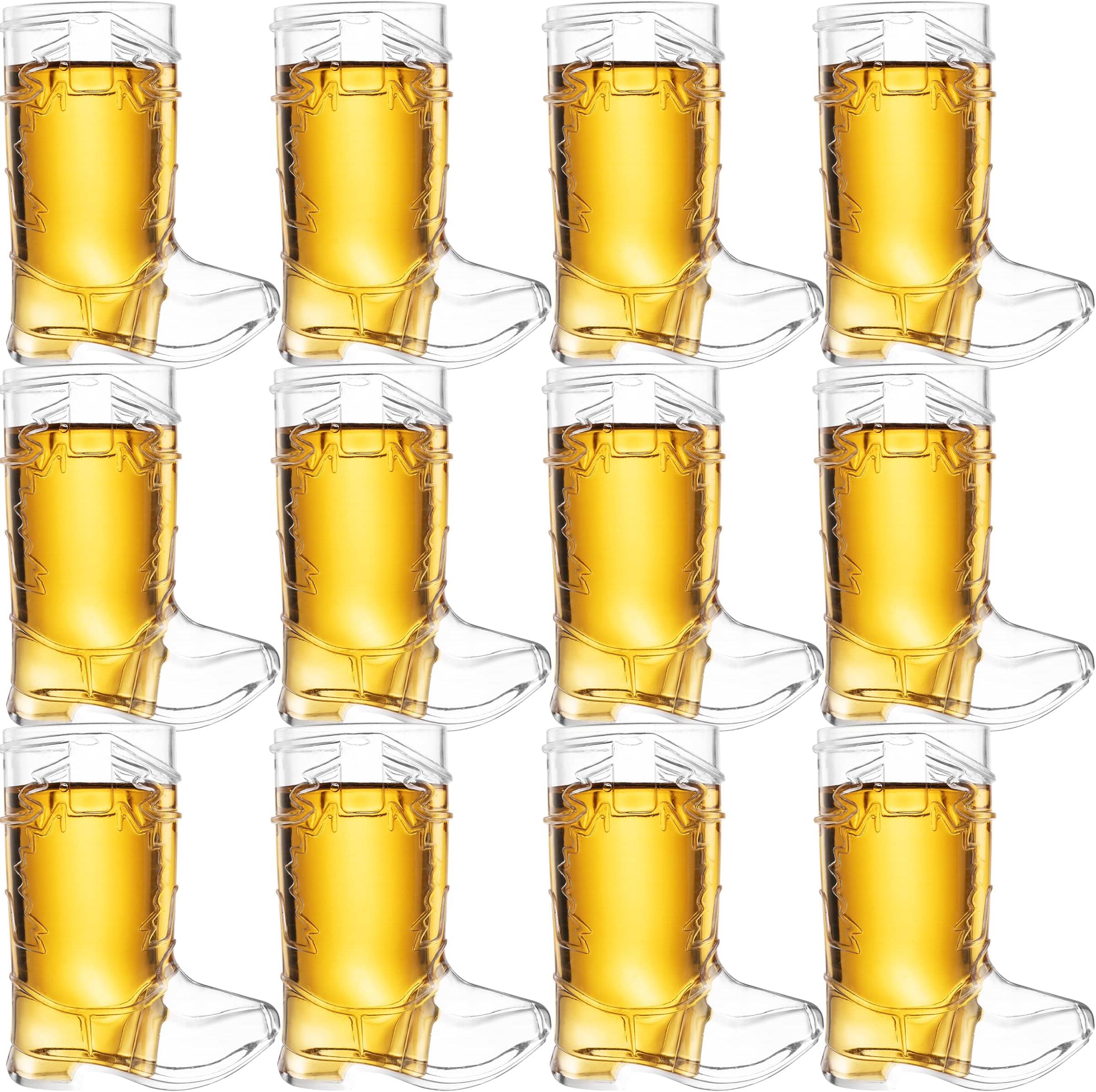 Amazon.com: 4E's Novelty 14 PCS Set Cowboy Boot Shot Glasses & Cups (12 ...