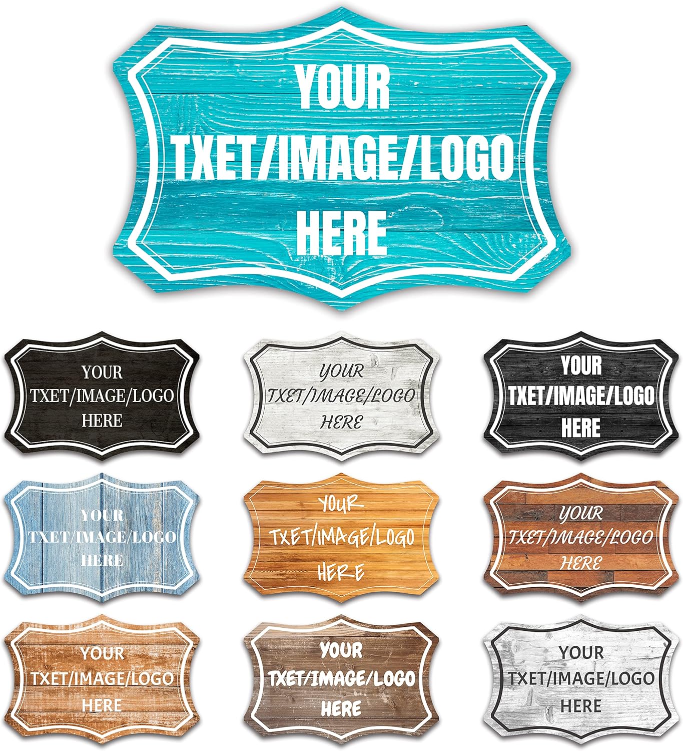 Amazon.com: Dkrayshion - Personalized Custom Wood Text Signs Door Signs ...