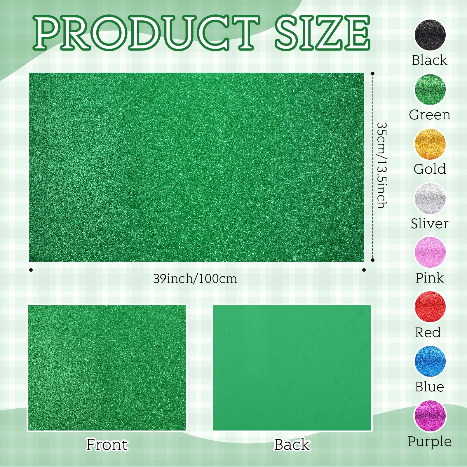 Snapklik.com : Fainne 8 Pcs Craft Foam Sheet Roll, 39x13 Colorful EVA ...