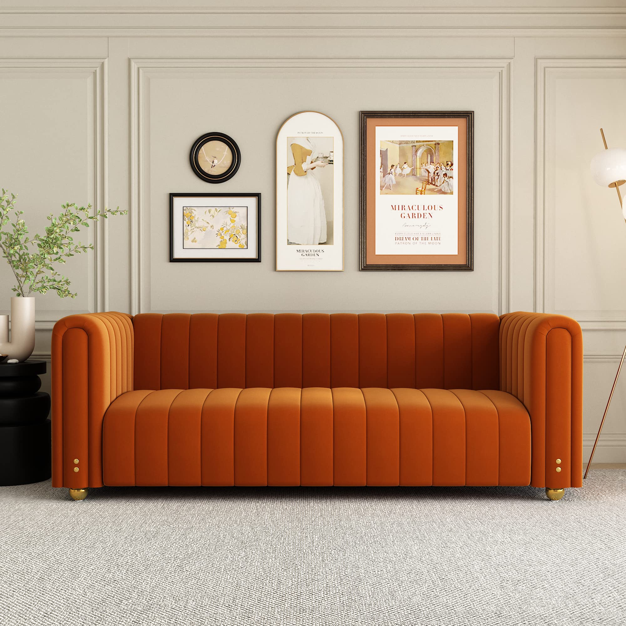 Retro Velvet Couch Martha Vintage Velvet Sofas – Furnitureco