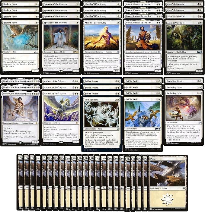 Amazon.com: Elite Mono White Devotion Lifegain Deck - Very Powerful ...