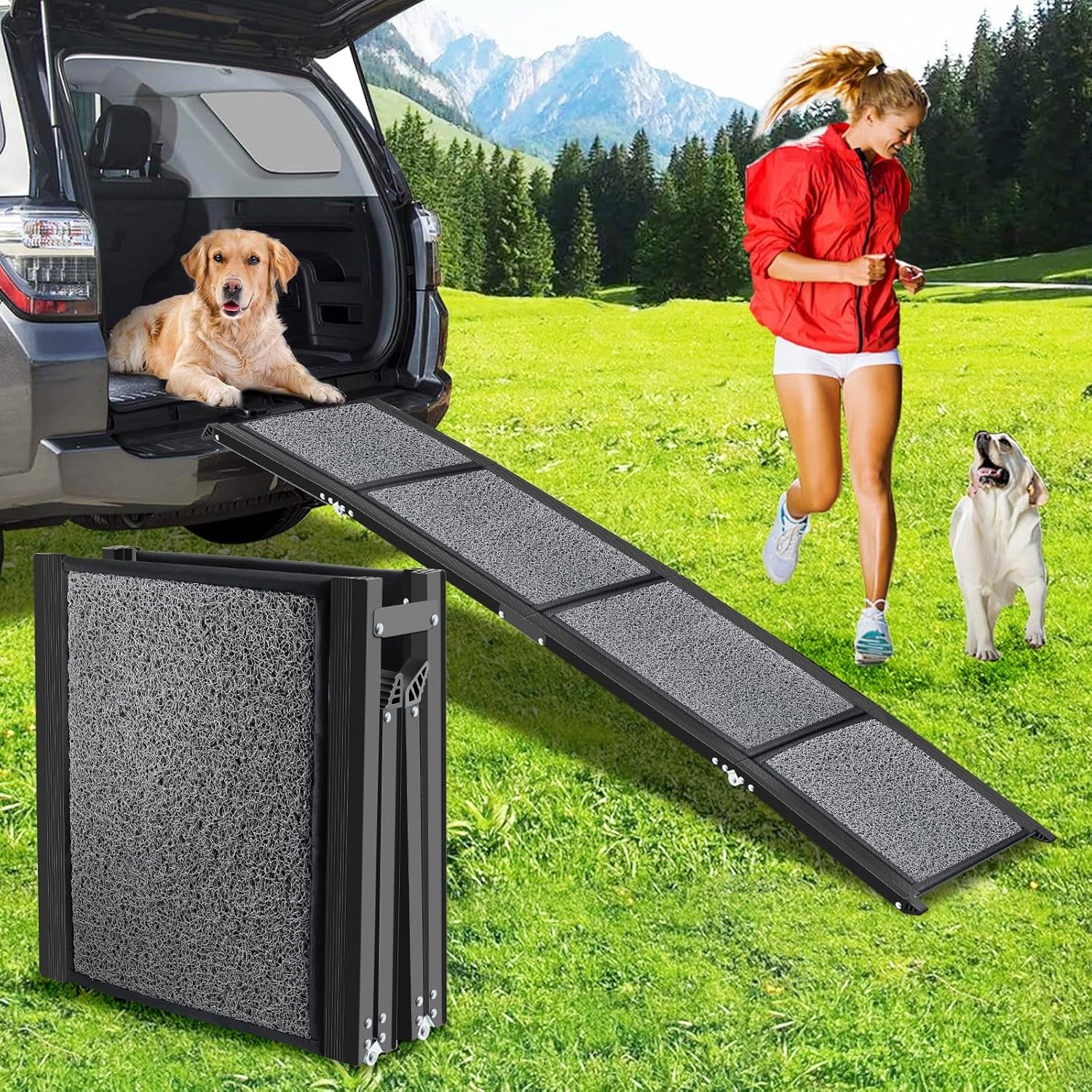Amazon.com: MuzeFansi Dog Ramp for Car, 71'' Long 17'' Wide Pet Dog Car ...