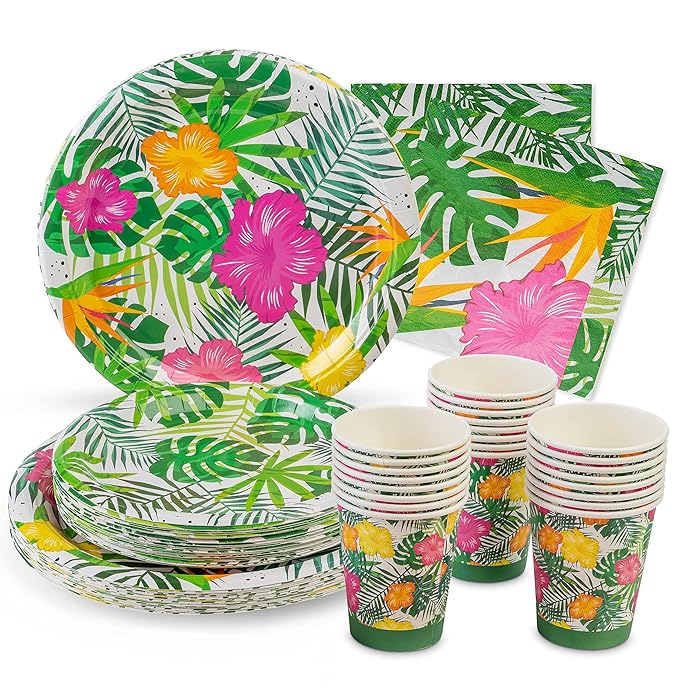 Tropical Party Plates And Cups at Dorothy Butler blog