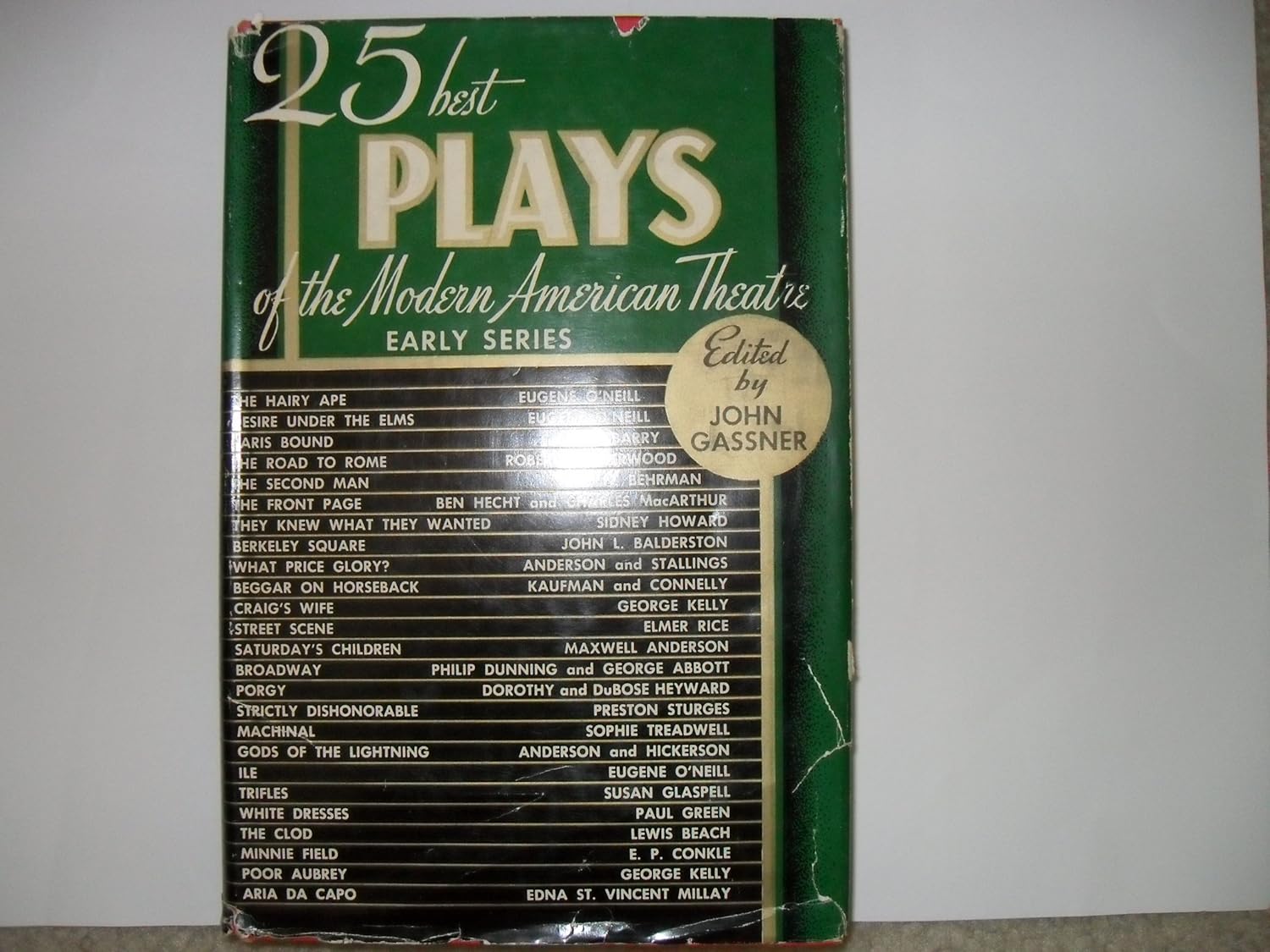 25 Best Plays of the Modern American Theatre Early Series: 1916-1929 ...