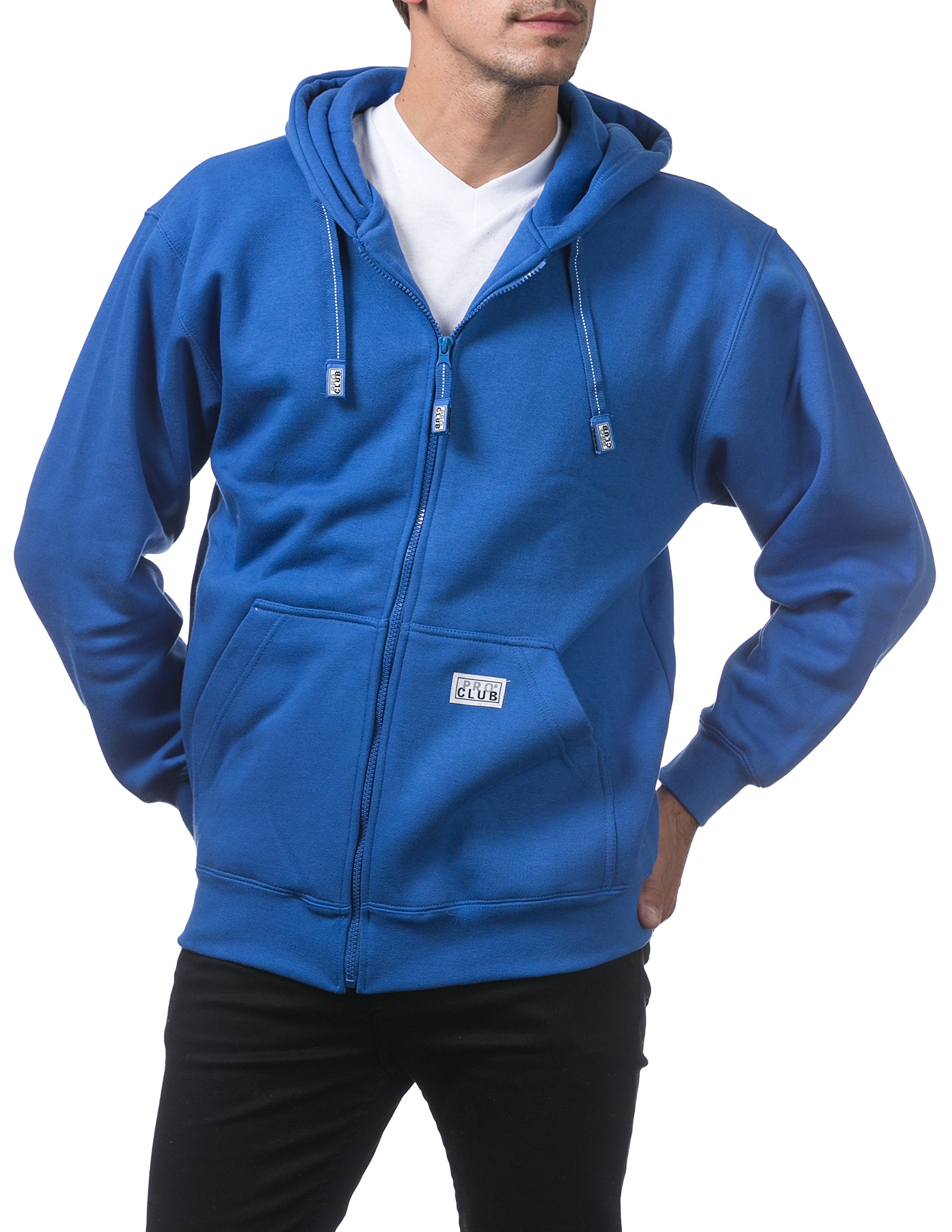 Snapklik.com : Pro Club Mens Heavyweight Full Zip Fleece Hoodie