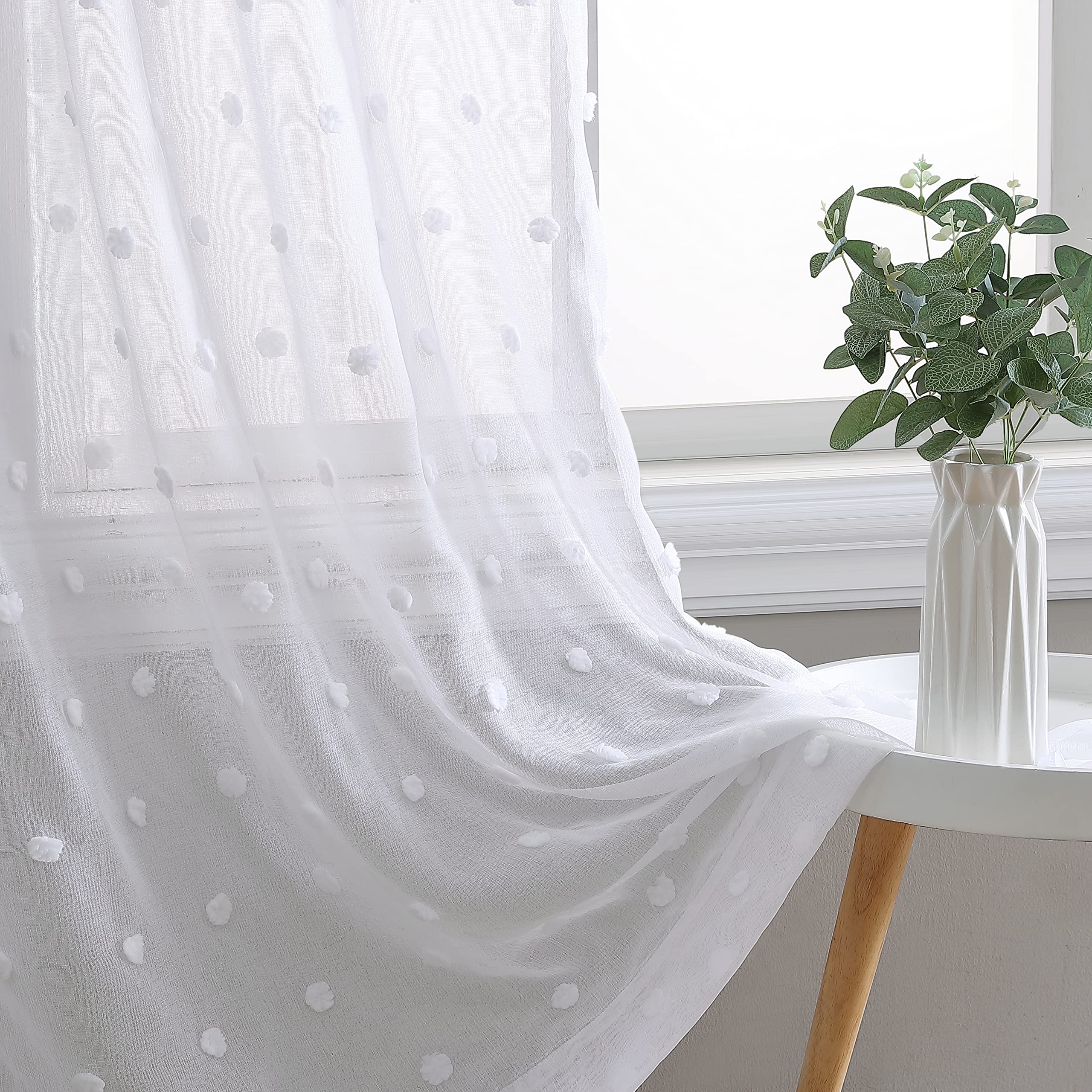Laura Ashley Rideaux Transparents Blancs Avec Passe-tringle, Chaque ...