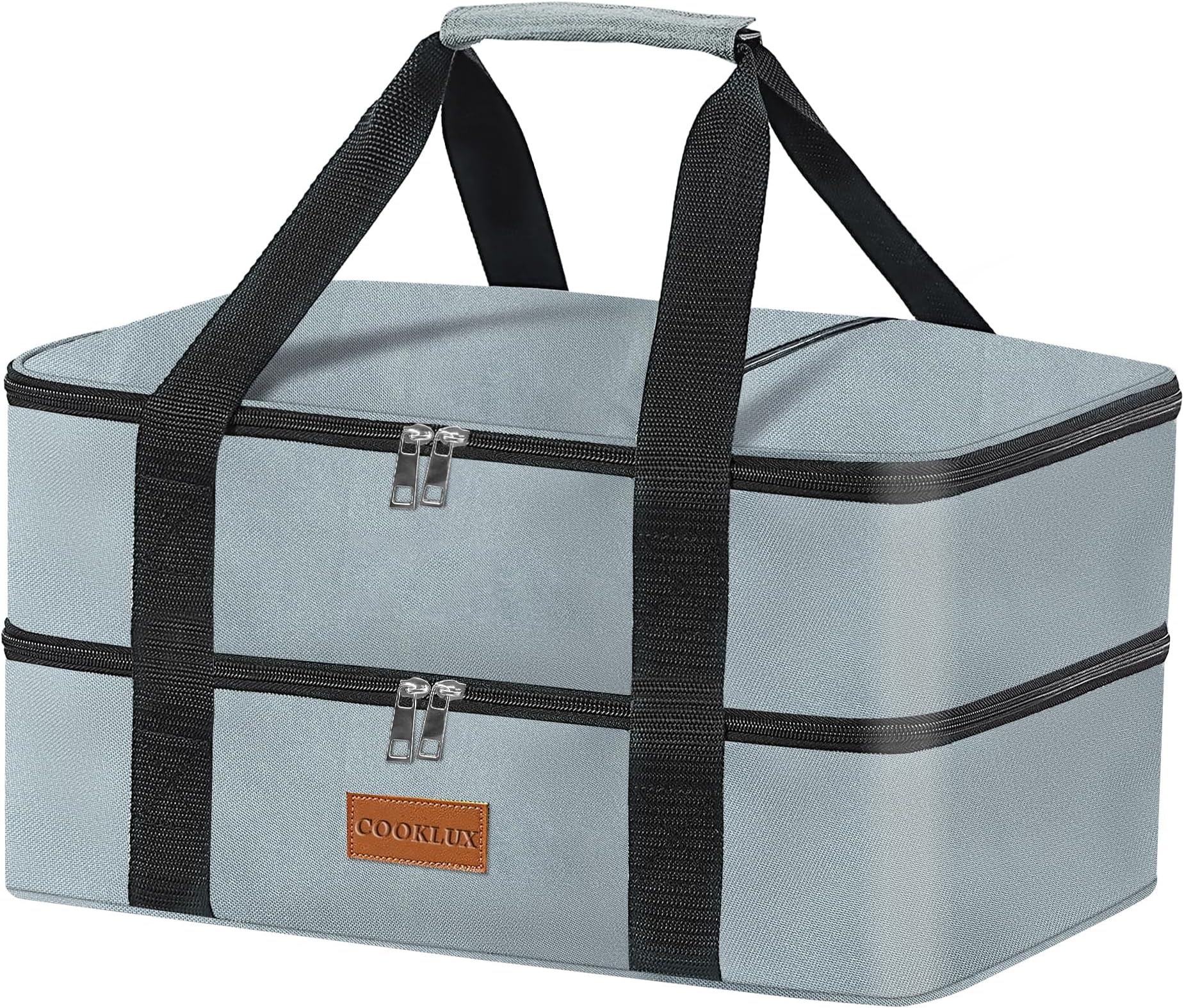 Amazon.com: Cooklux Insulated Casserole Carrier - Double Decker Design ...