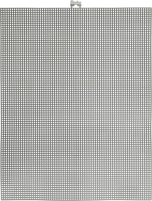 Amazon.com: Darice 7 Mesh Metallic Gunmetal Plastic Canvas – Create a ...