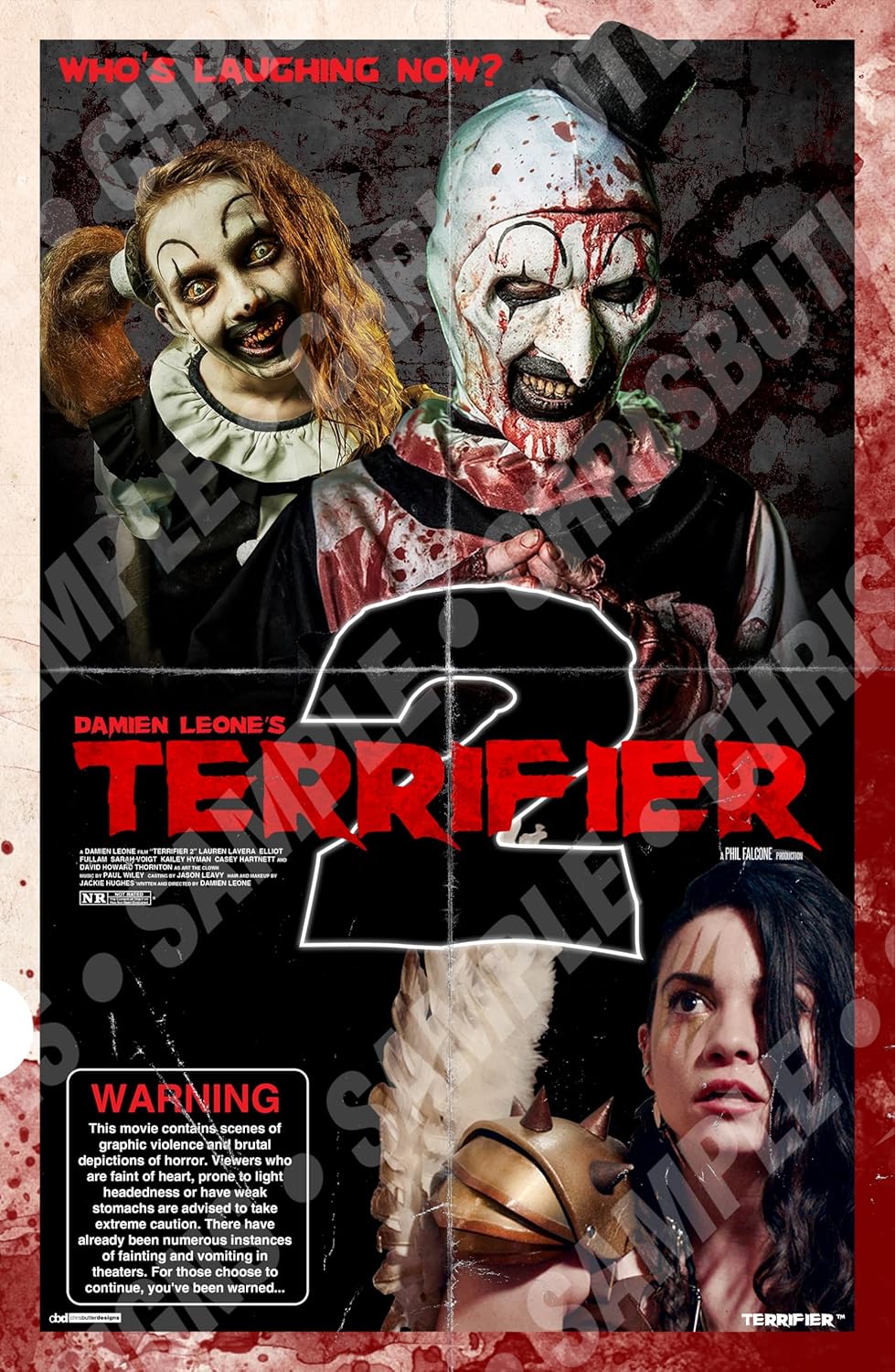 Amazon.com: Chris Butler Designs Terrifier 2 11x17 Poster (Officially ...