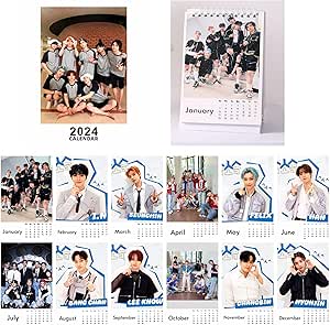 Amazon.com : Generic Korean K-pop-Idol Group Mini Desk Calendar 2024-12 ...