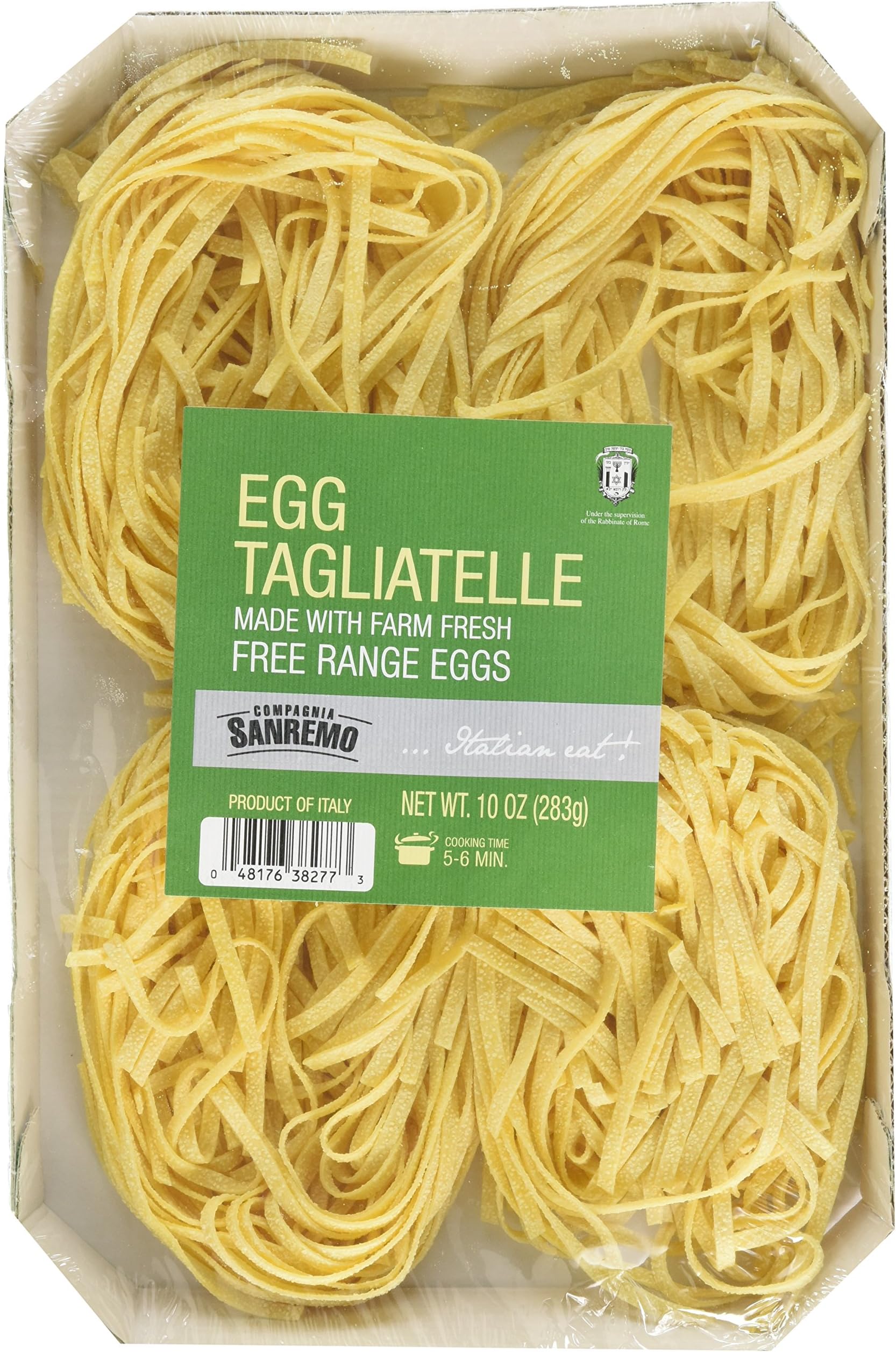 Amazon.com : Compagnia Sanremo Pasta Italian Egg Tagliatelle Pasta ...