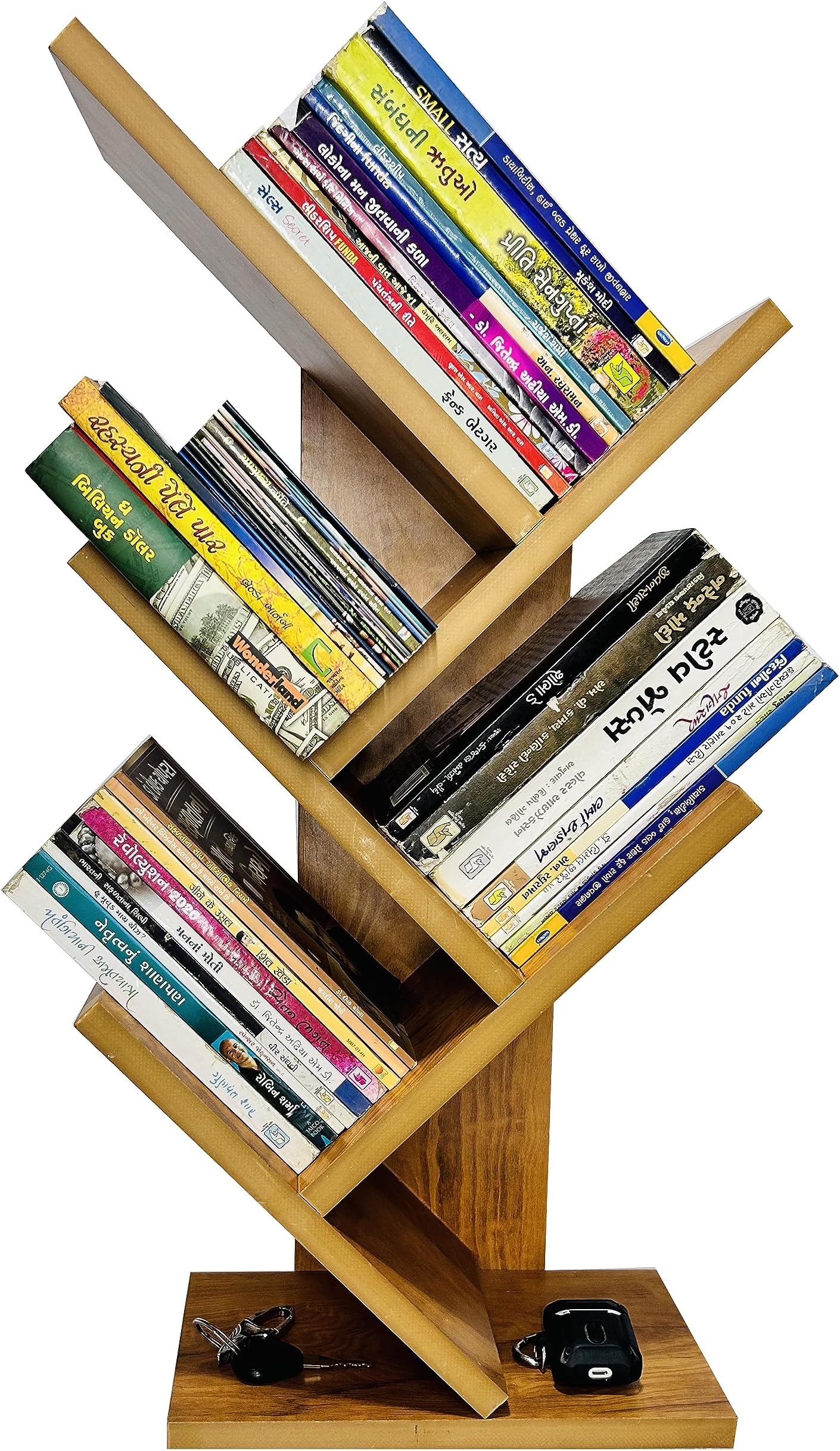 NE Furniture Book Rack, Space Saver Engineered Wood Book Shelf for Home ...