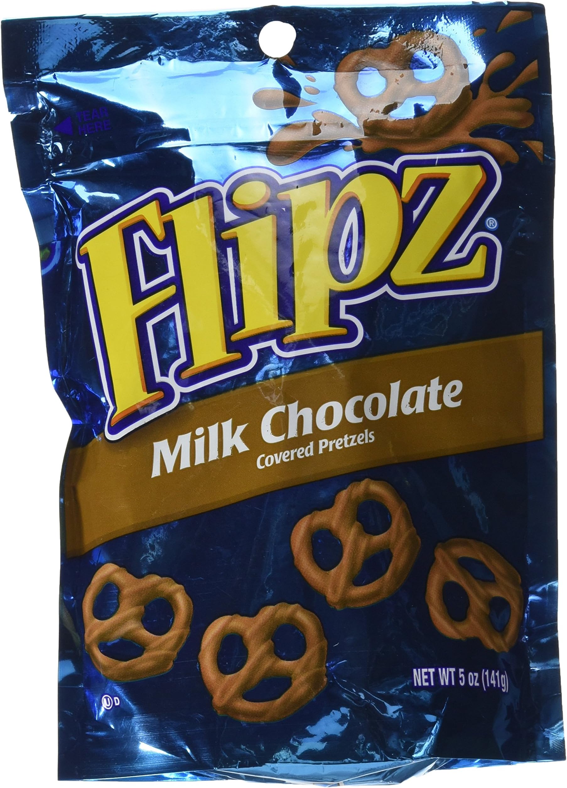 Amazon.com: Flipz Milk Chocolate Covered Pretzels, 5 oz, 3 pk : Books