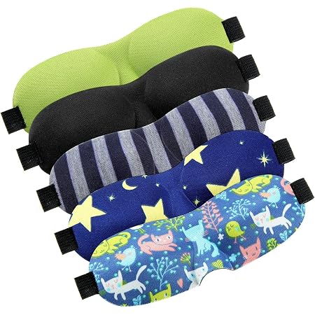 Amazon.com: 4 Pieces Silk Sleep Mask for Kids Smooth Soft Eye Mask Eye ...