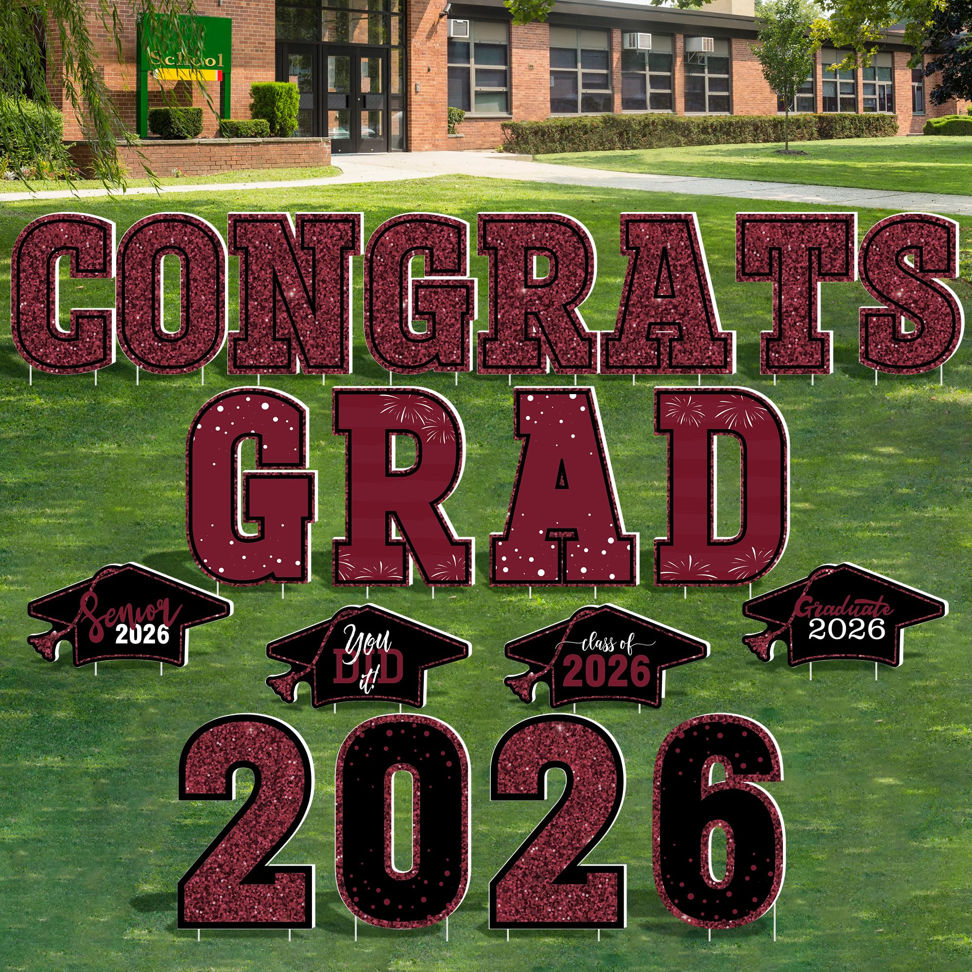 Snapklik.com : 20 Pieces Graduation Yard Signs 2026, Class Of 2026 ...