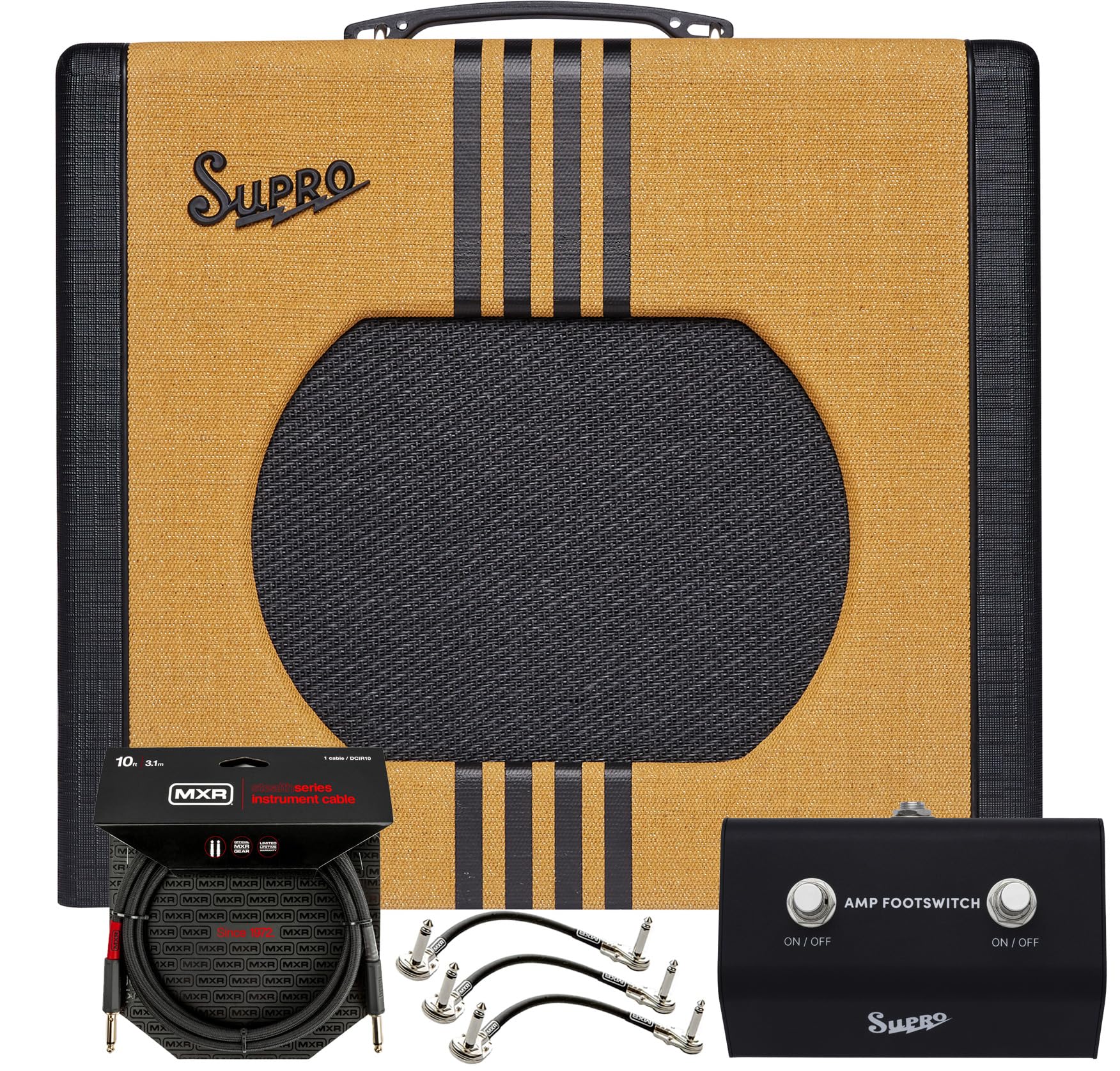 Amazon.com: Supro Delta King 12" 1822RTB 15-Watt 12AX7 All-Tube Preamp ...