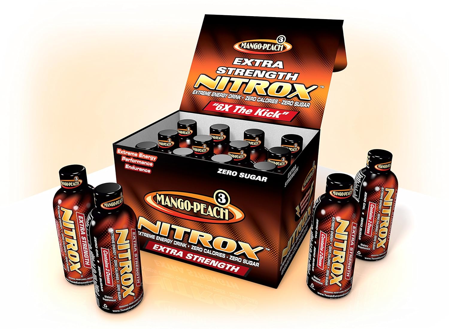 Amazon.com : Tweaker Nitrox Mango Peach Energy Shot 2 Oz (Pack of 12 ...