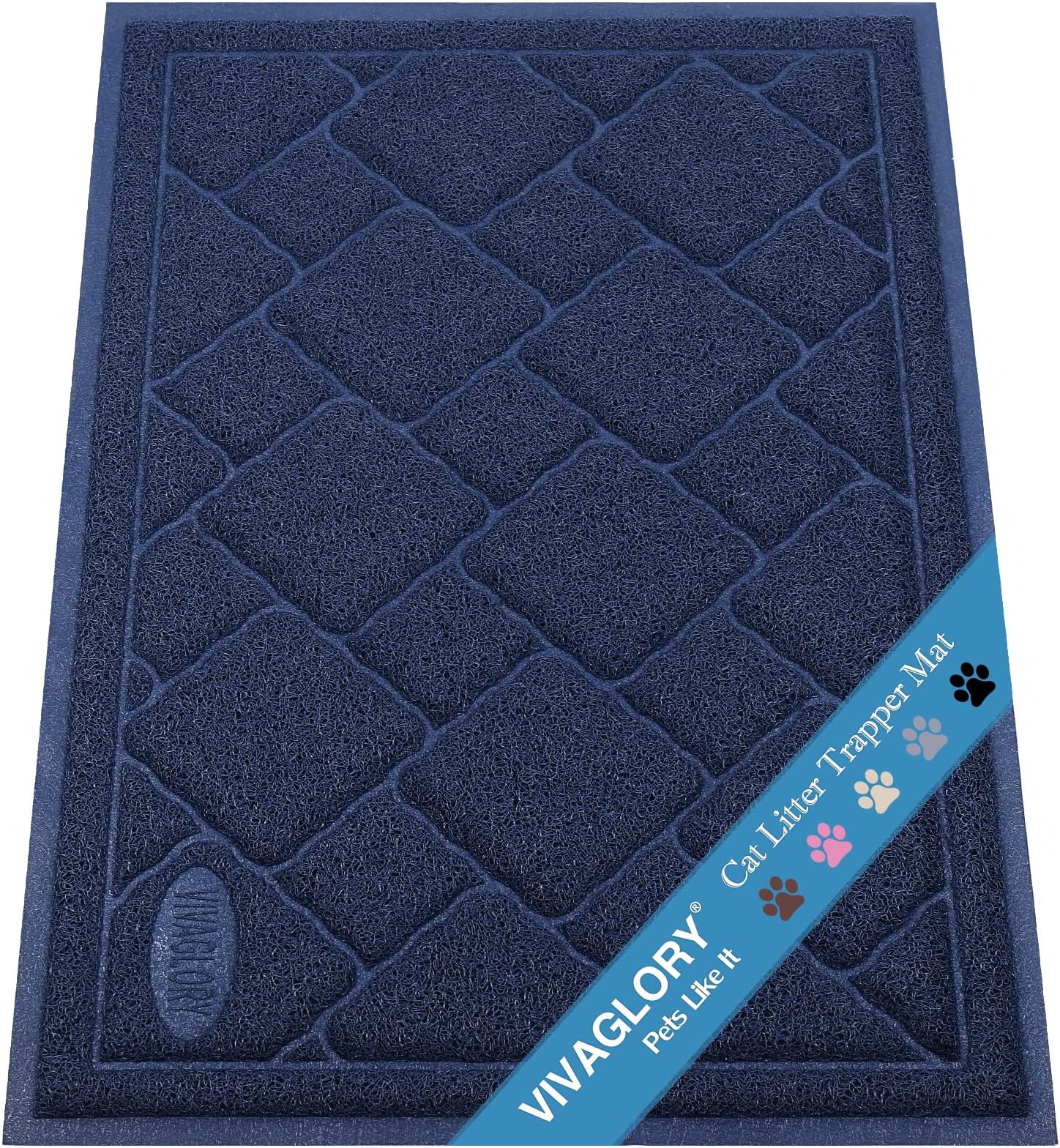 Conlun Cat Litter Mat Litter Trapping Mat, 61 x 43 cm Cat Litter Tray ...