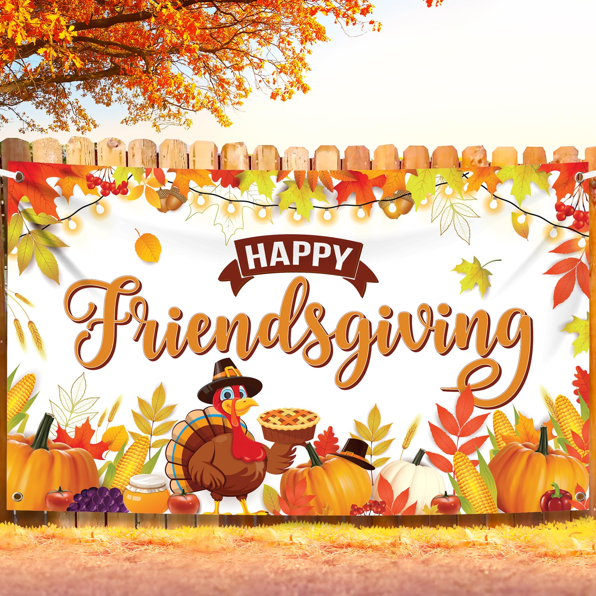 Amazon.com: KatchOn, Happy Friendsgiving Banner - XtraLarge, 72x44 Inch ...