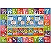 Amazon.com: Bilingual Spanish English Learning ABC Area Rug, Alfombra ...