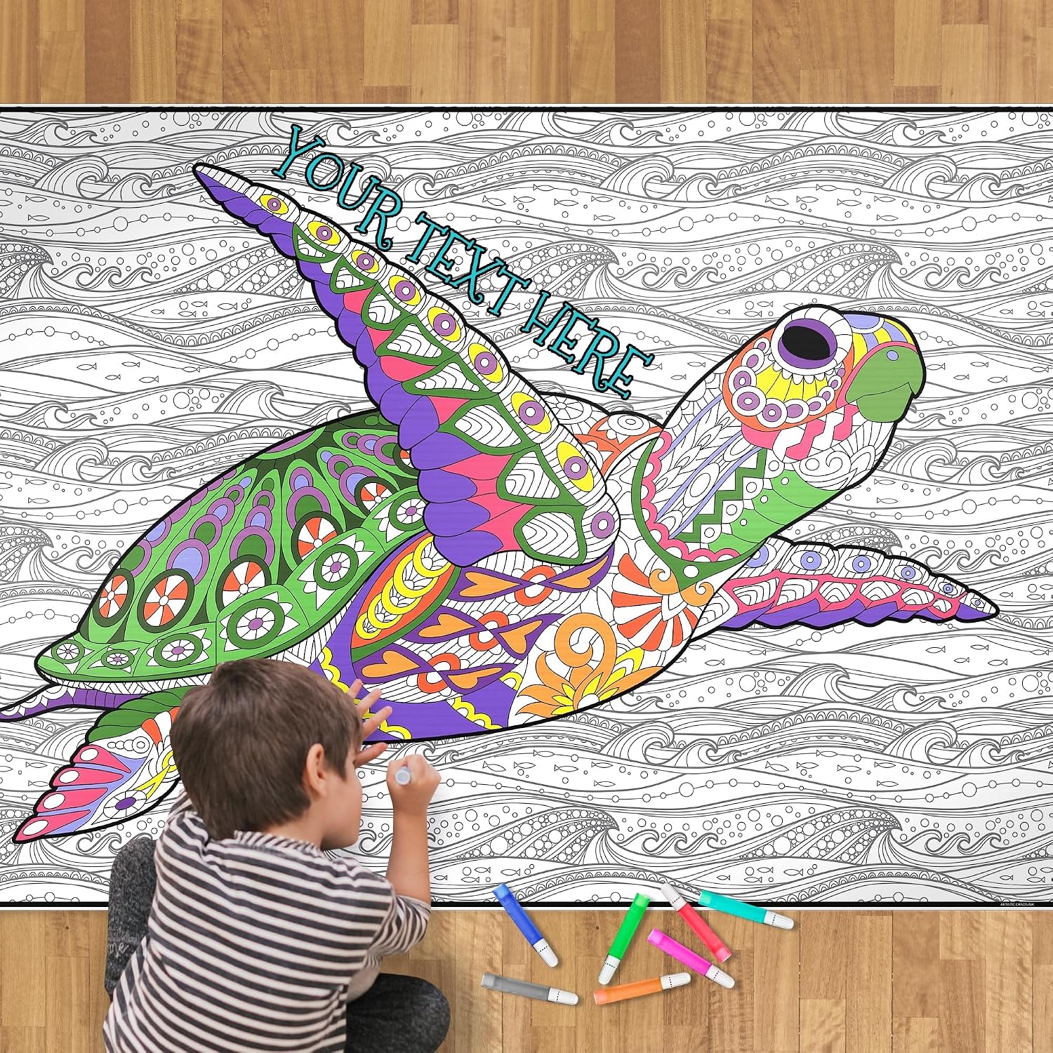 Amazon.com: Personalized Giant Coloring Poster - Jumbo Coloring Sheets ...