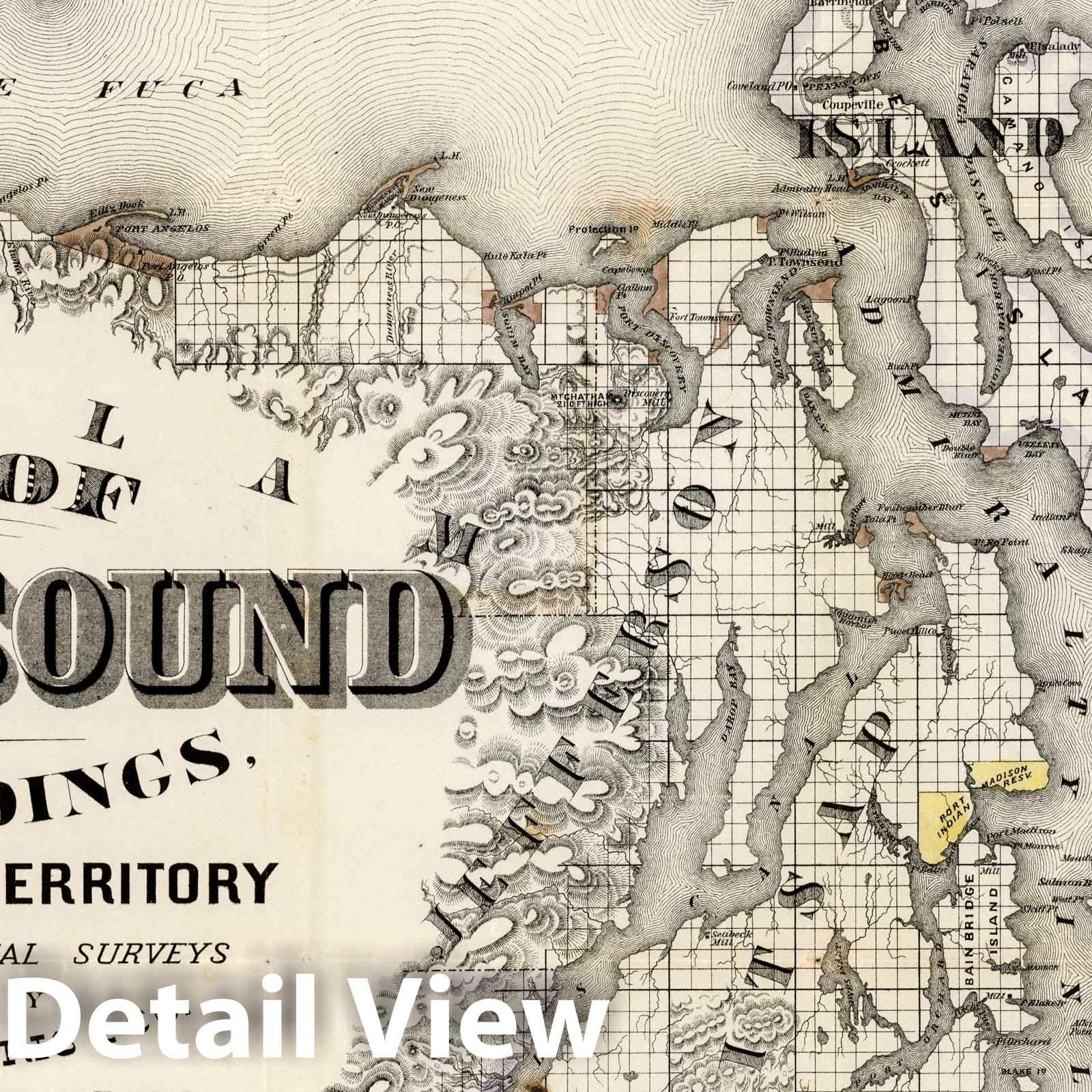 Vintage Puget Sound Map