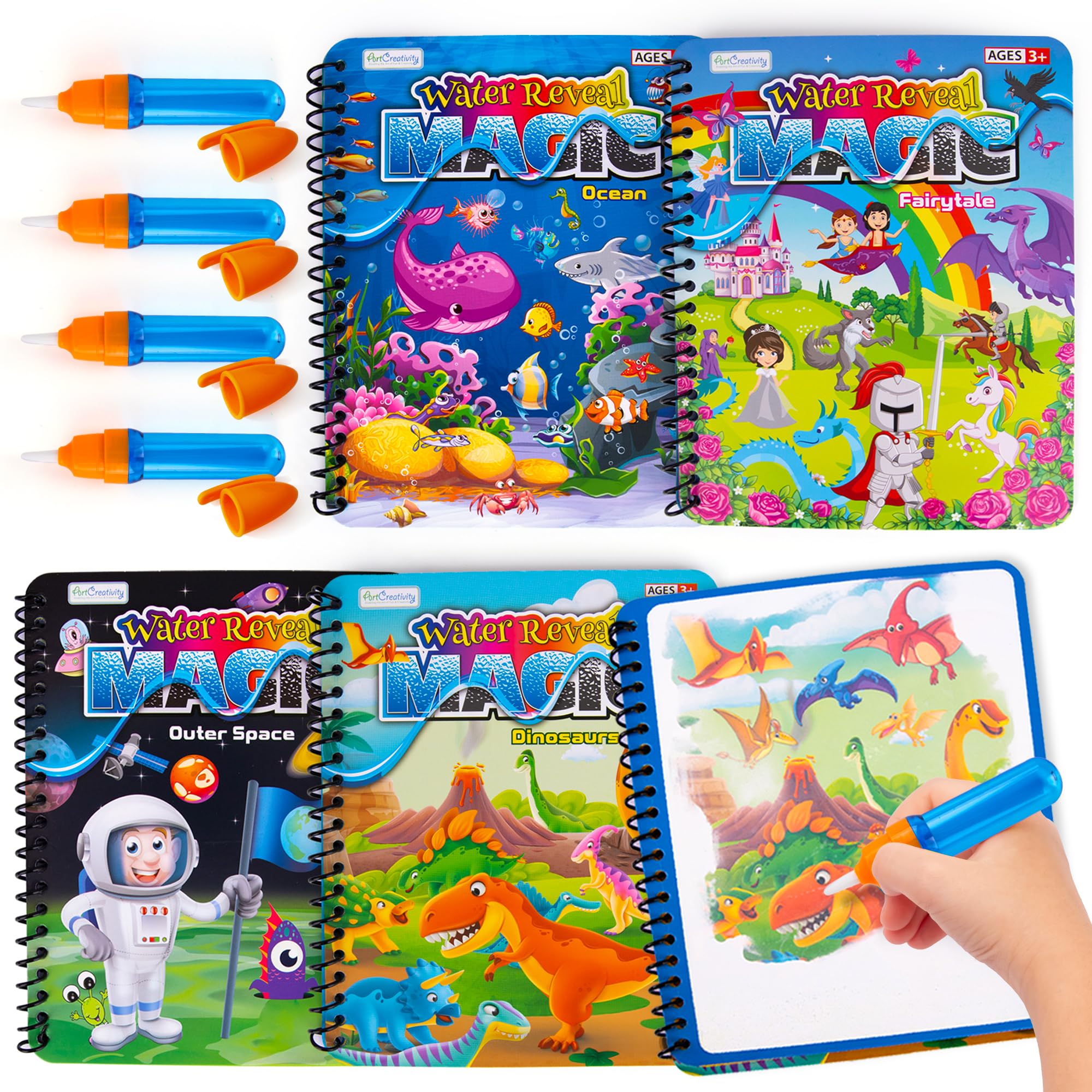 Snapklik.com : 4 Pack Magic Water Coloring Books For Toddlers ...