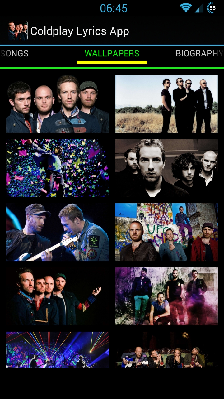 Coldplay Lyrics Wallpaper