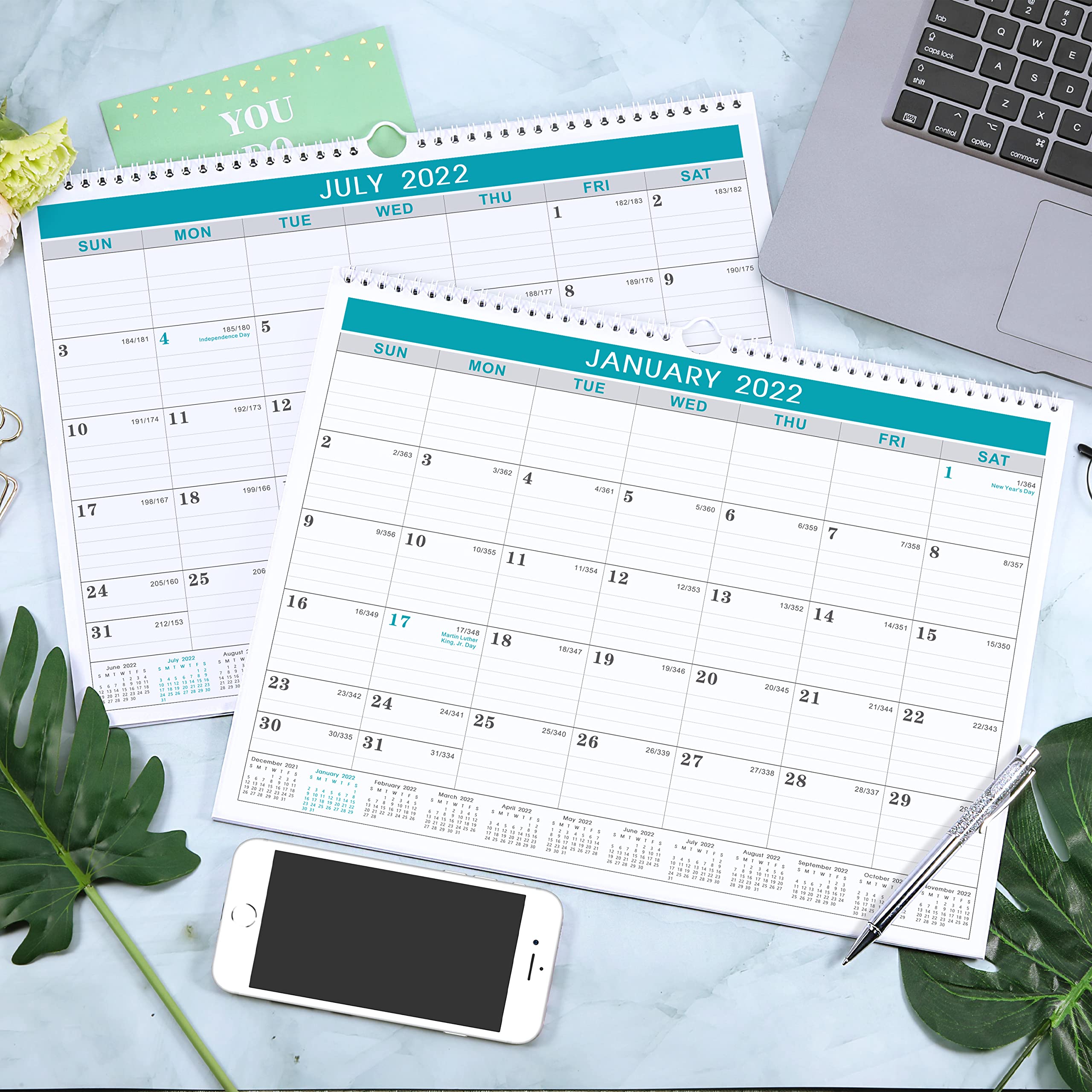 Calendar 2022-2023 - 18 Month Wall Calendar 2022-2023 from January 2022 ...