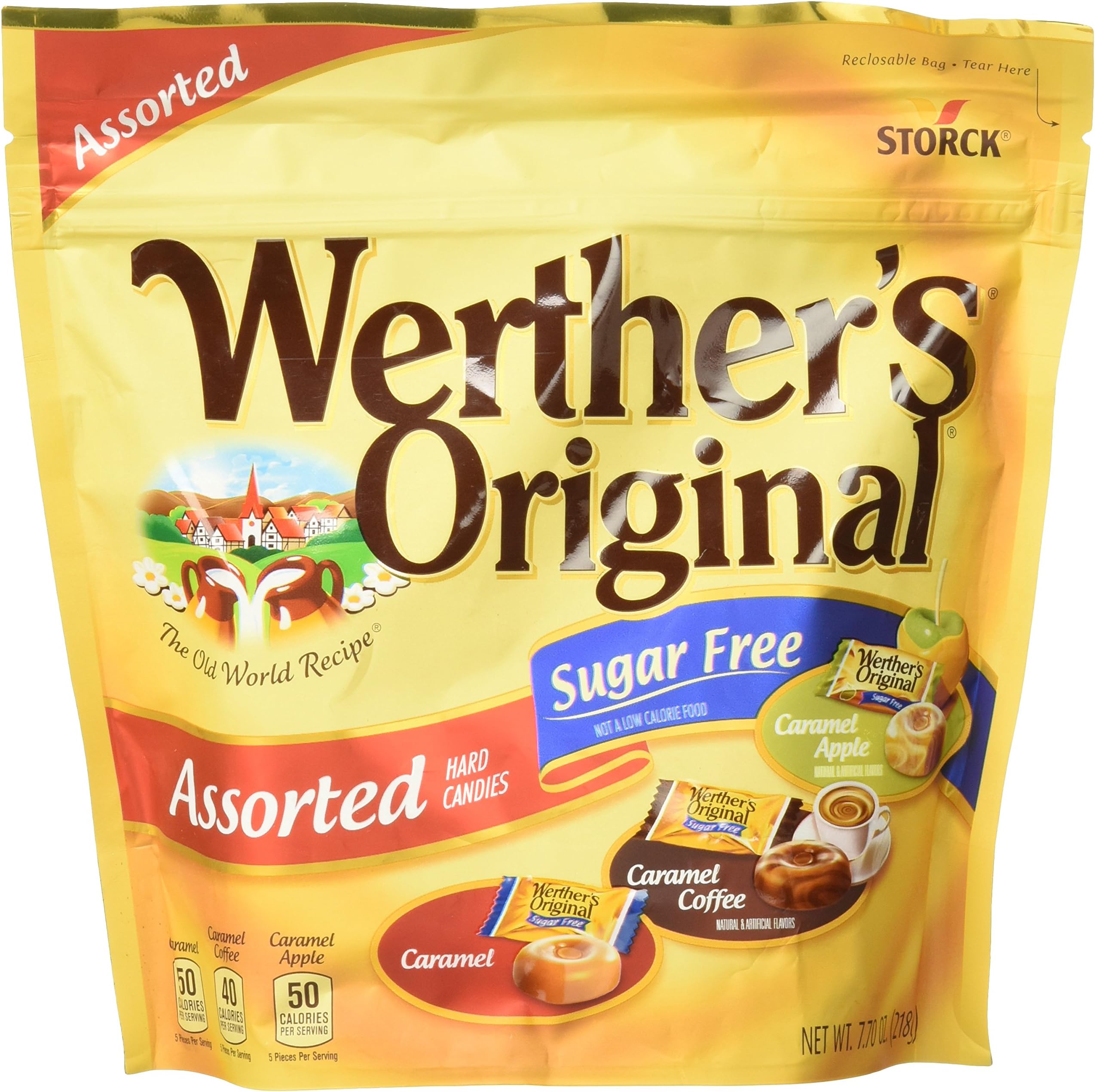 Amazon.com : Werther's Original Hard Sugar Free Caramel Candy, 7.7 Oz ...