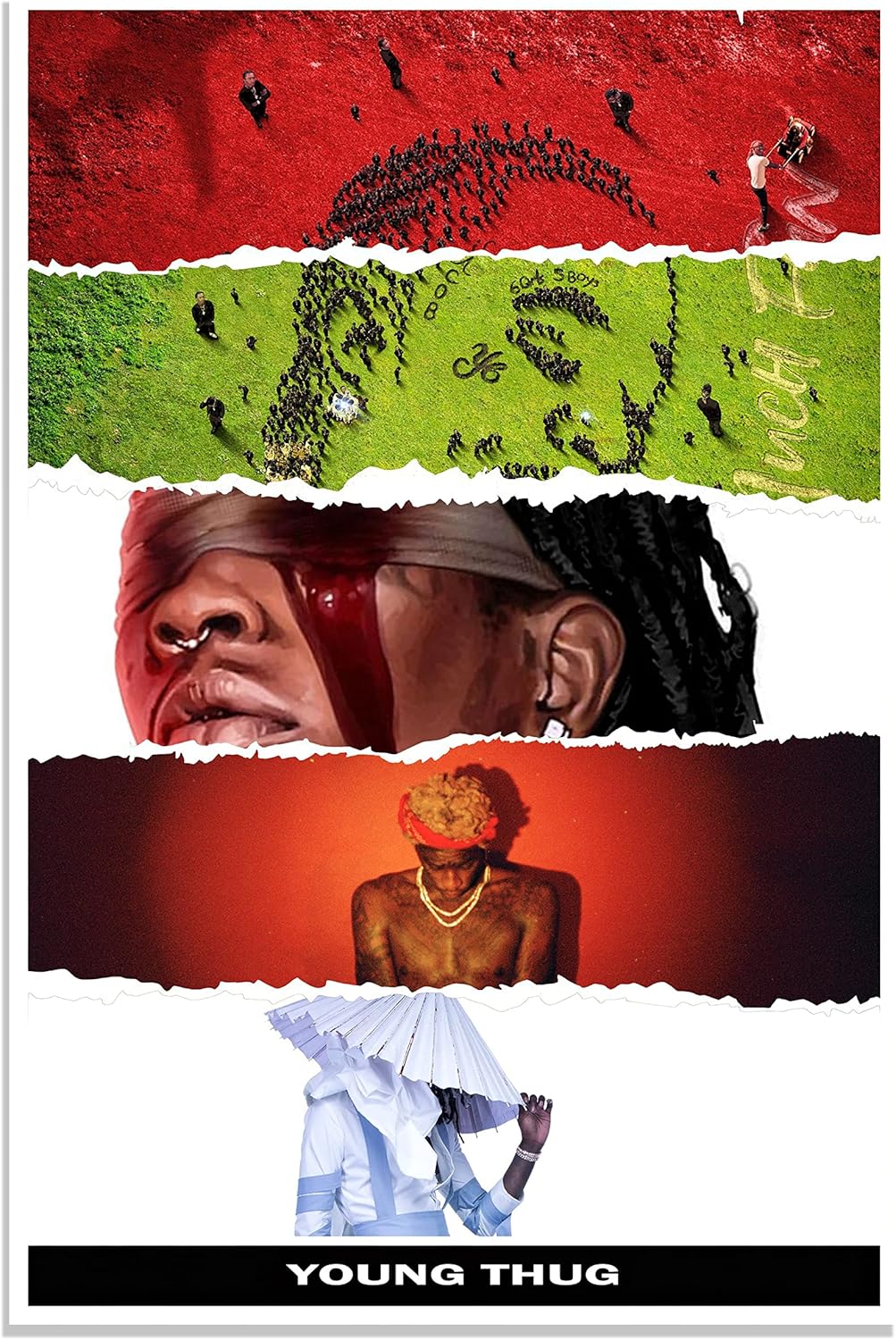 Young Thug Album Cover Poster Decor Art HD Print Rap Music Star Poster ...