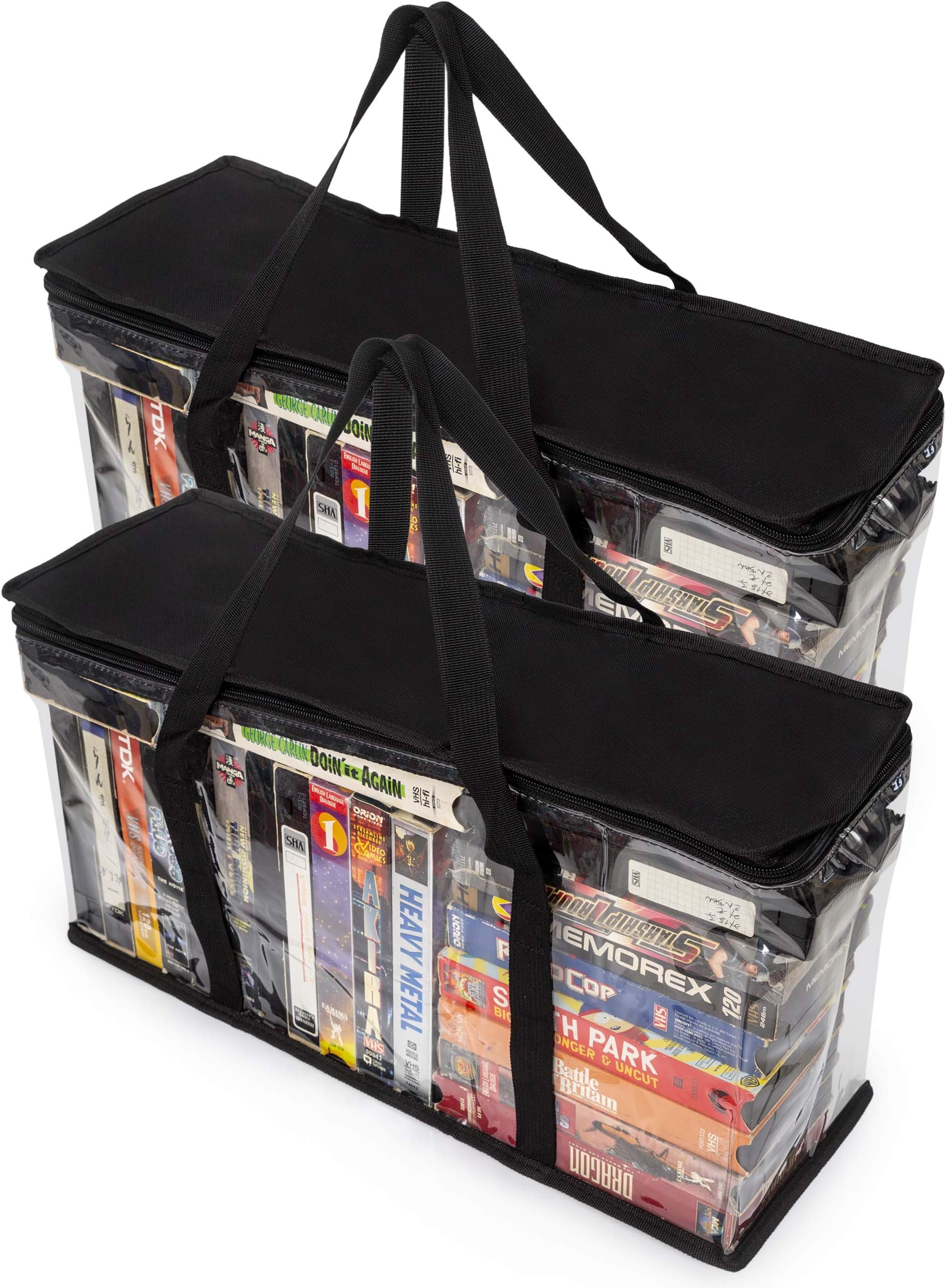 Amazon.com: Besti VHS Storage Bags - Portable Movie Tape Case with ...