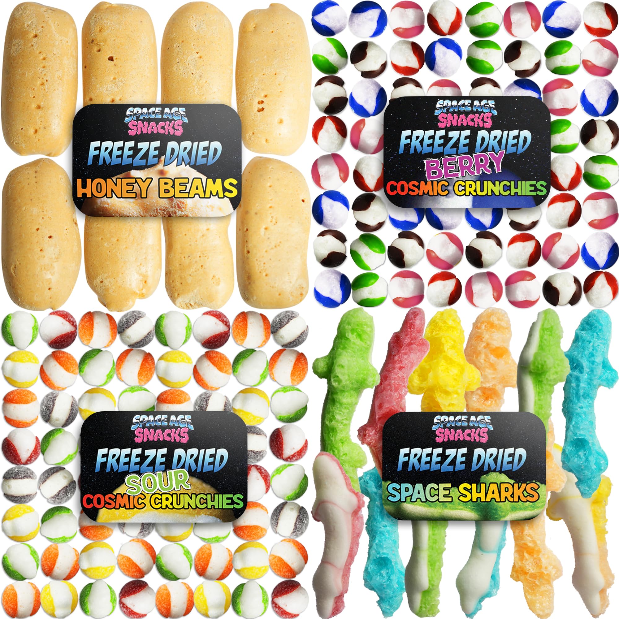 Amazon.com : Freeze Dried Candy Variety Pack with 4 Kinds of Freeze ...
