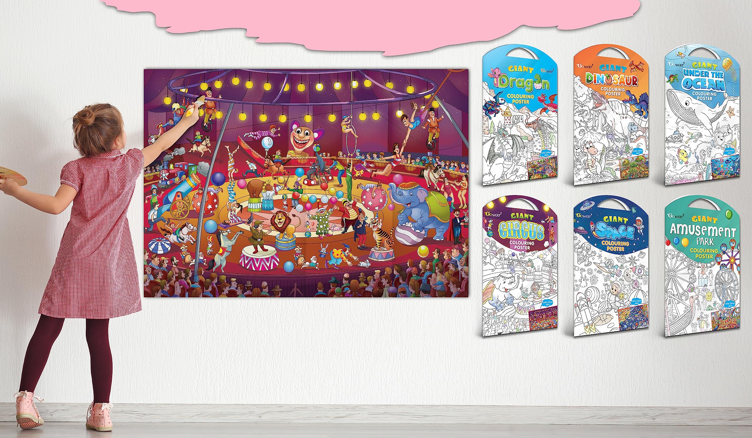 Buy GIANT CIRCUS COLOURING , GIANT DINOSAUR COLOURING , GIANT AMUSEMENT ...
