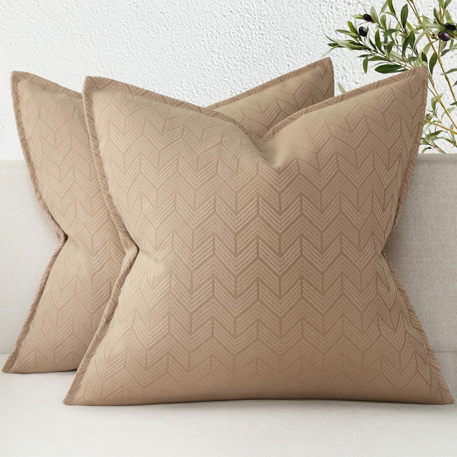 Amazon.com: ZWJD Pillow Covers 18X18 Set of 2 Luxurious Decorative ...