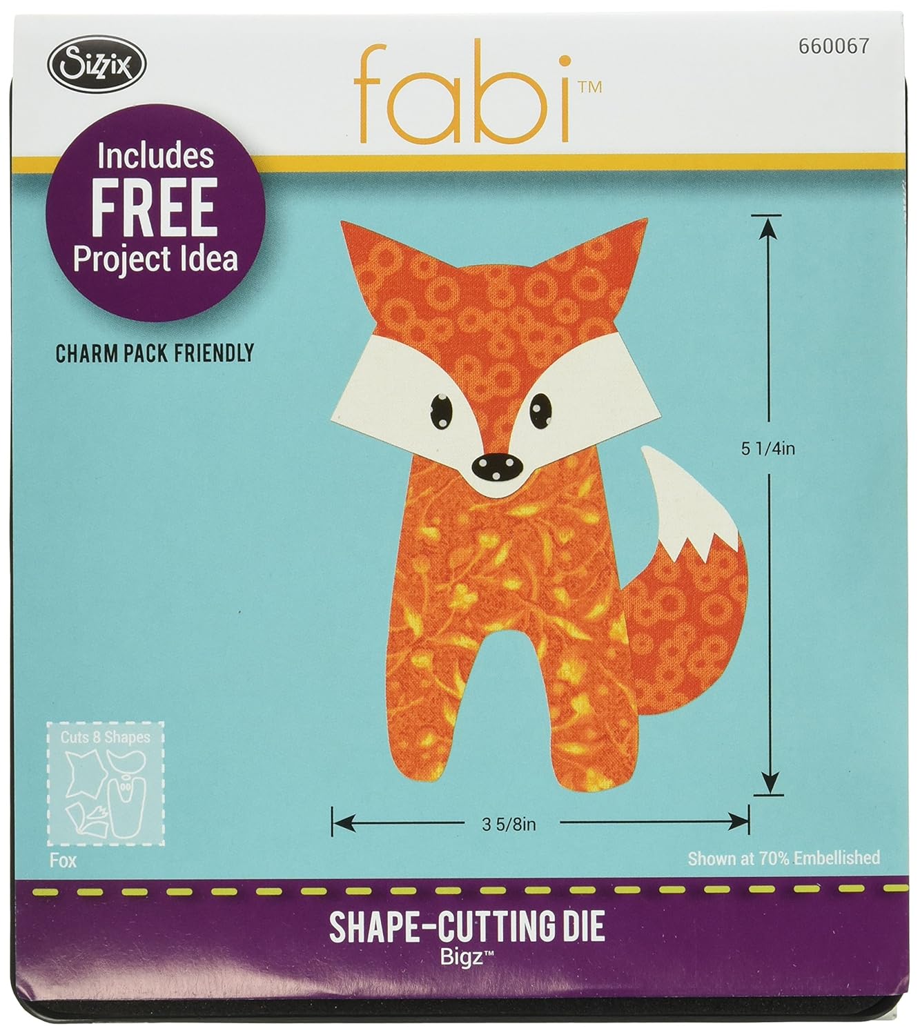 Sizzix Fabi Bigz Die, Fox by Lynda Kanase : Amazon.in: Home & Kitchen