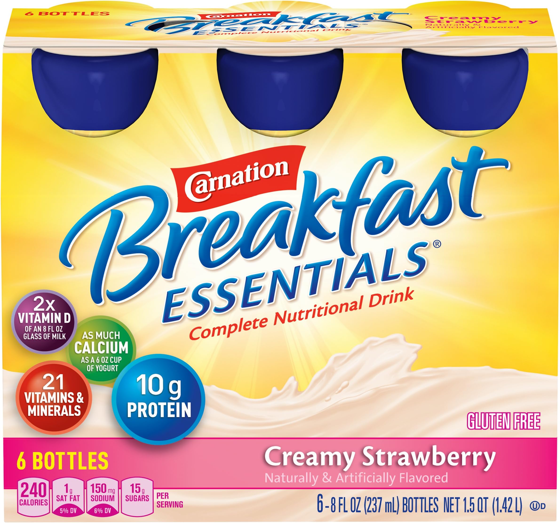 Amazon.com : Carnation Breakfast Essentials Ready-to-Drink, Classic ...