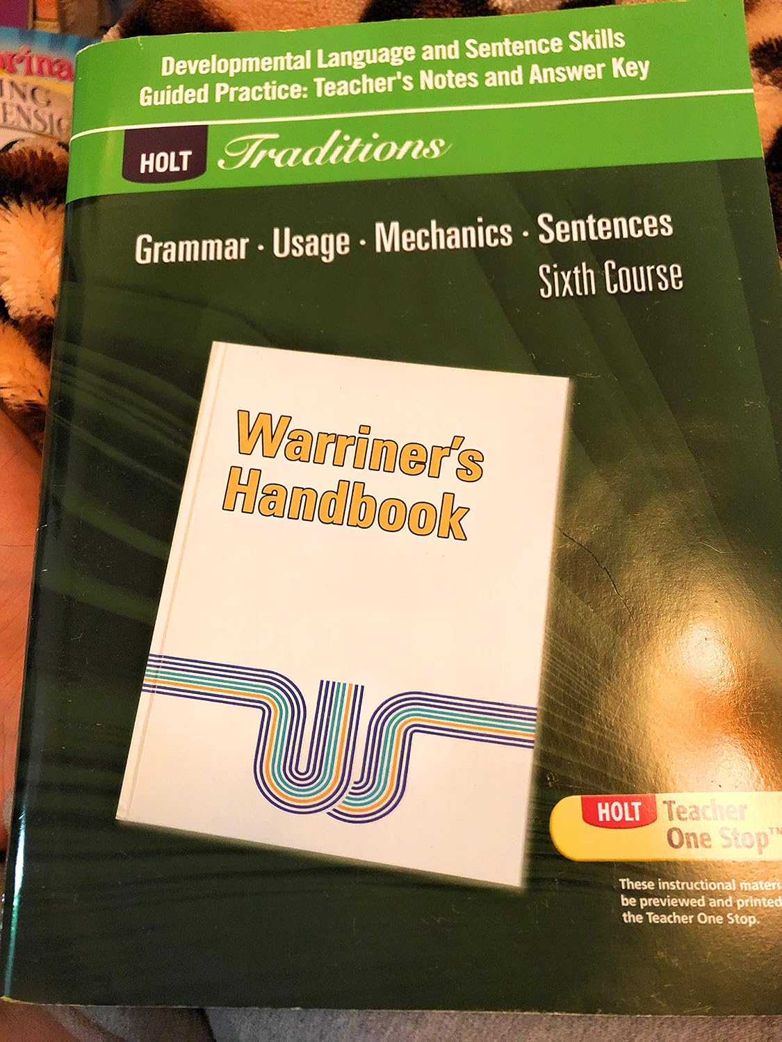 Amazon.com: Holt Traditions Warriner's Handbook: Developmental Language ...