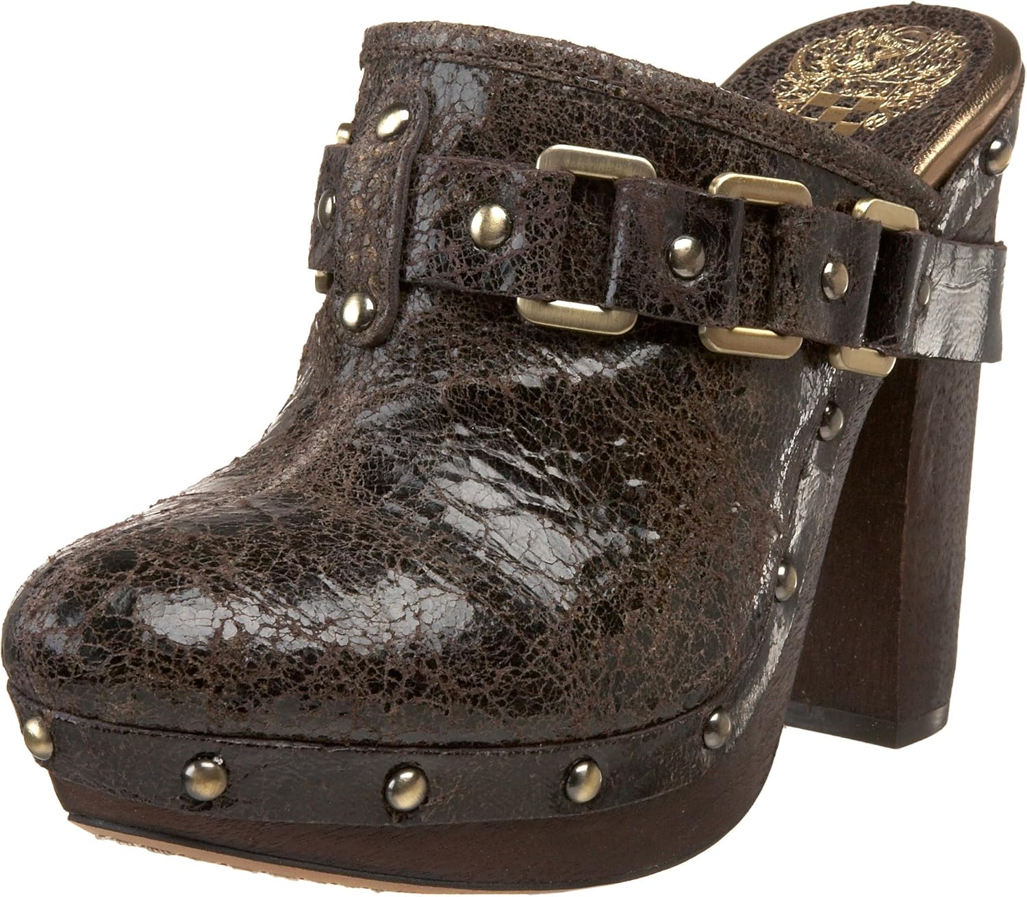 Amazon.com | Vince Camuto Women's Cover Clog,Dark Brown,5 M US | Mules ...