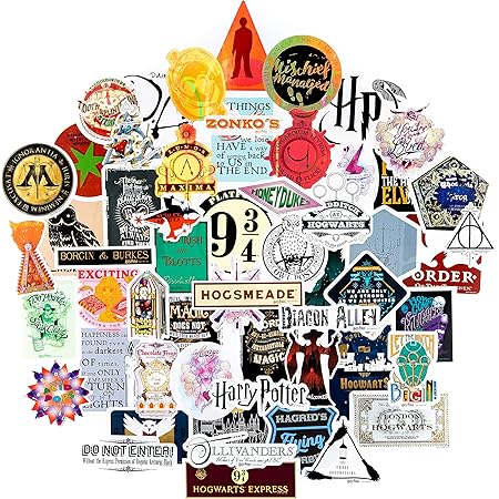 Amazon.com: Conquest Journals Harry Potter Watercolor Vinyl Stickers ...