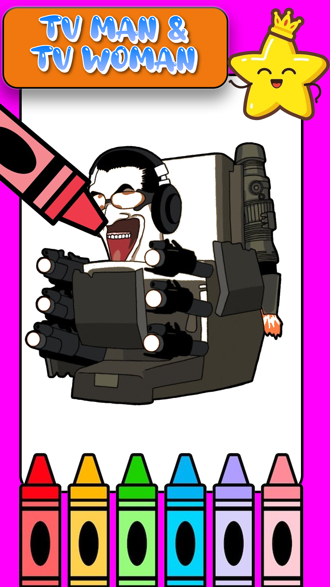 TV Man & TV Woman Coloring - App on Amazon Appstore