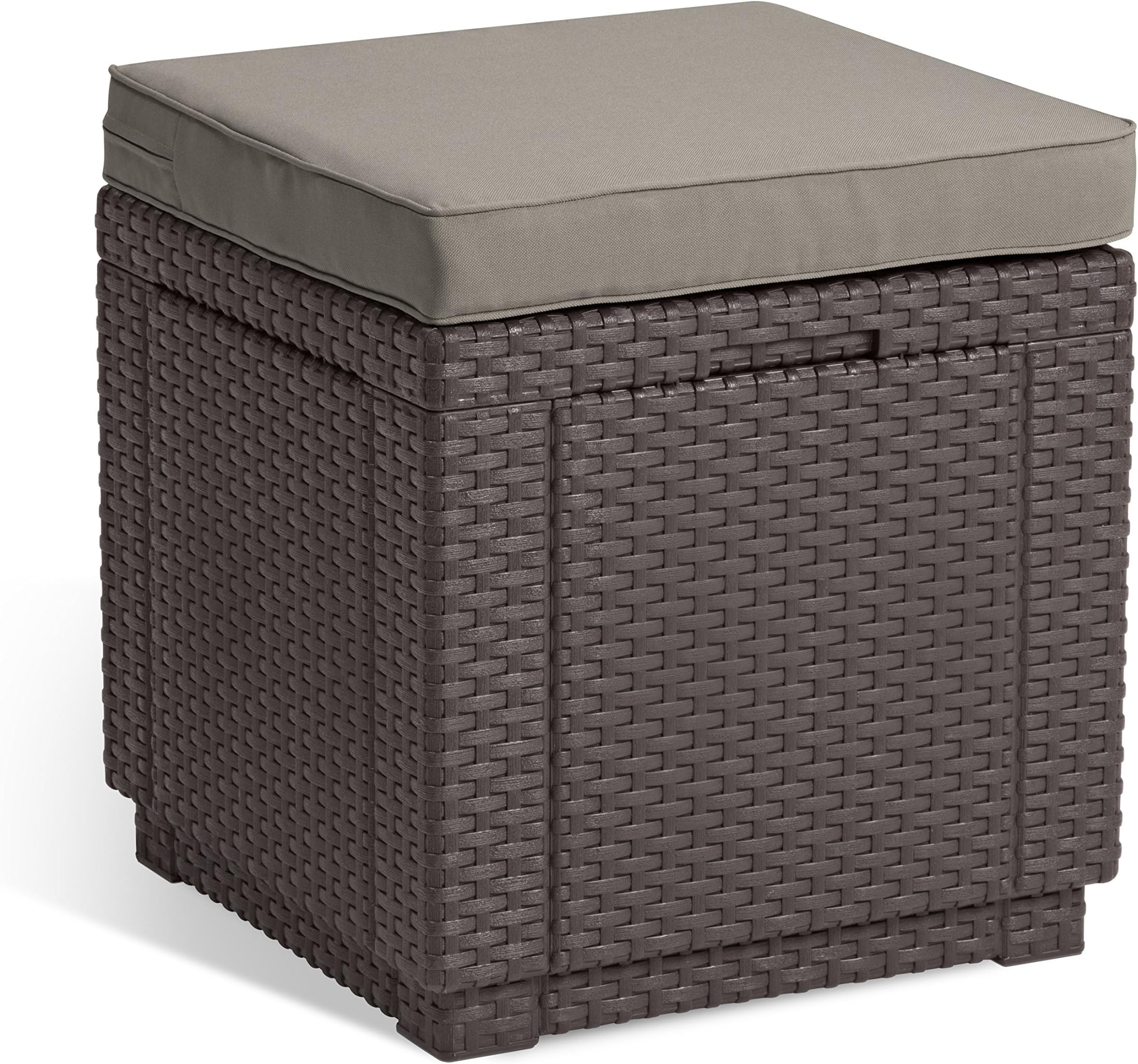Amazon.de: "Allibert by Keter" Hocker mit Stauraum Cube w/ cushion ...
