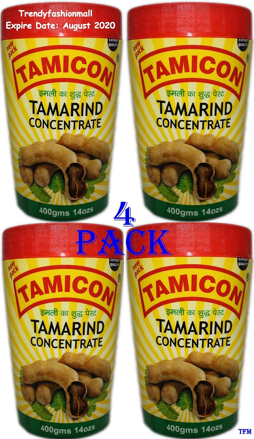 Amazon.com : Tamicon Tamarind Paste 100% Natural 14 oz - 4Pack ...