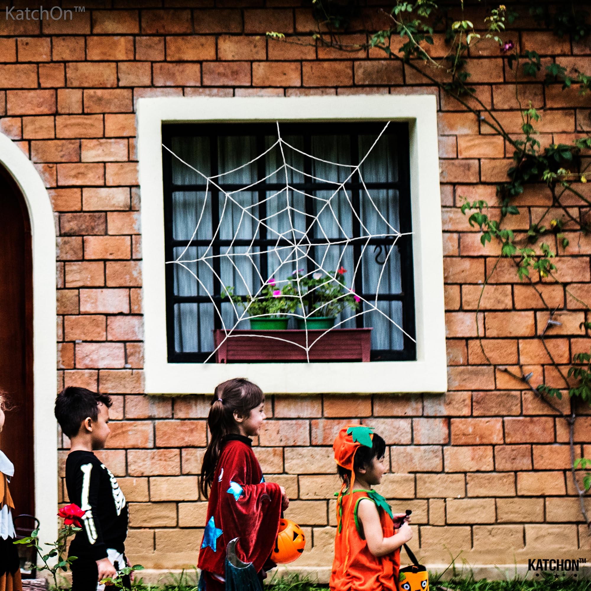 Snapklik.com : Spider Web Halloween Decorations - 5 Feet Rope Spider ...