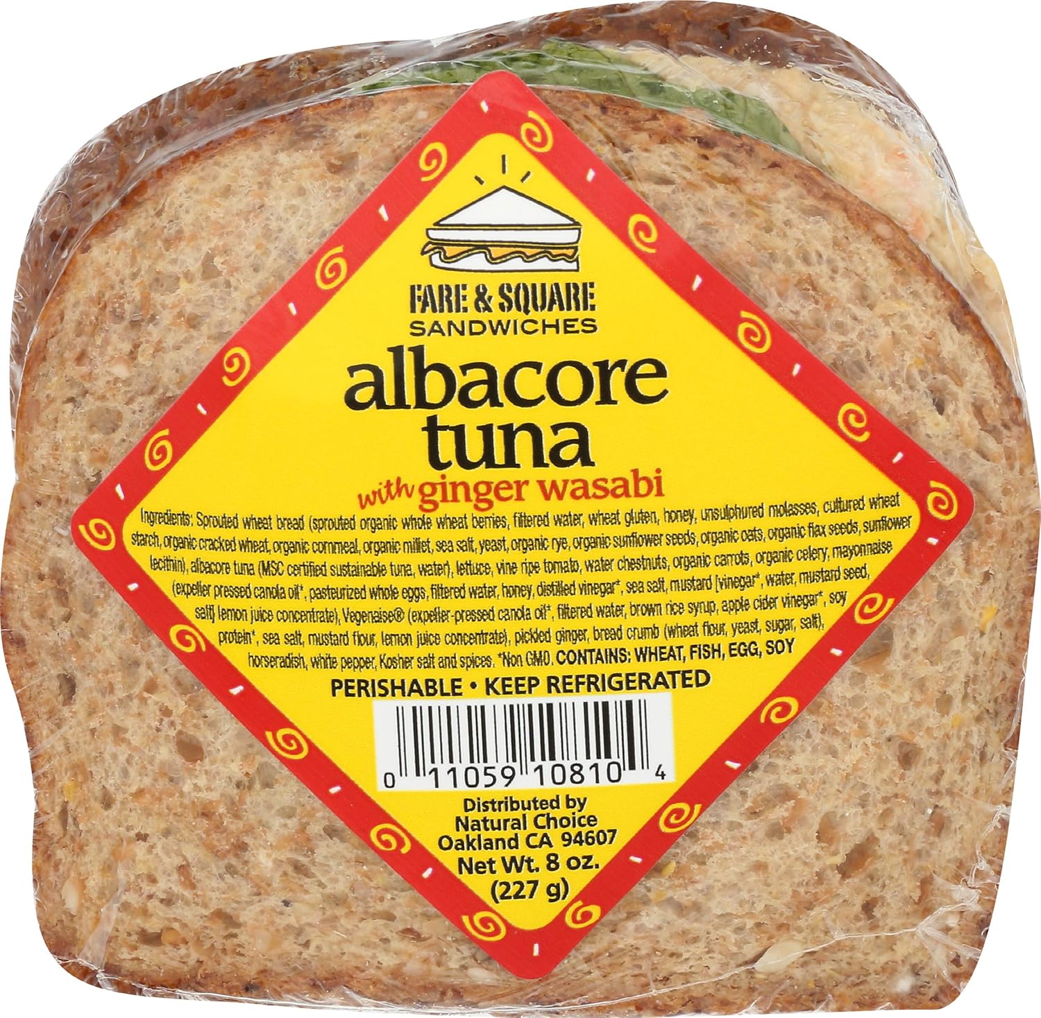 Amazon.com: FARE & SQUARE Albacore Tuna Sandwich, 1 EA : Grocery ...